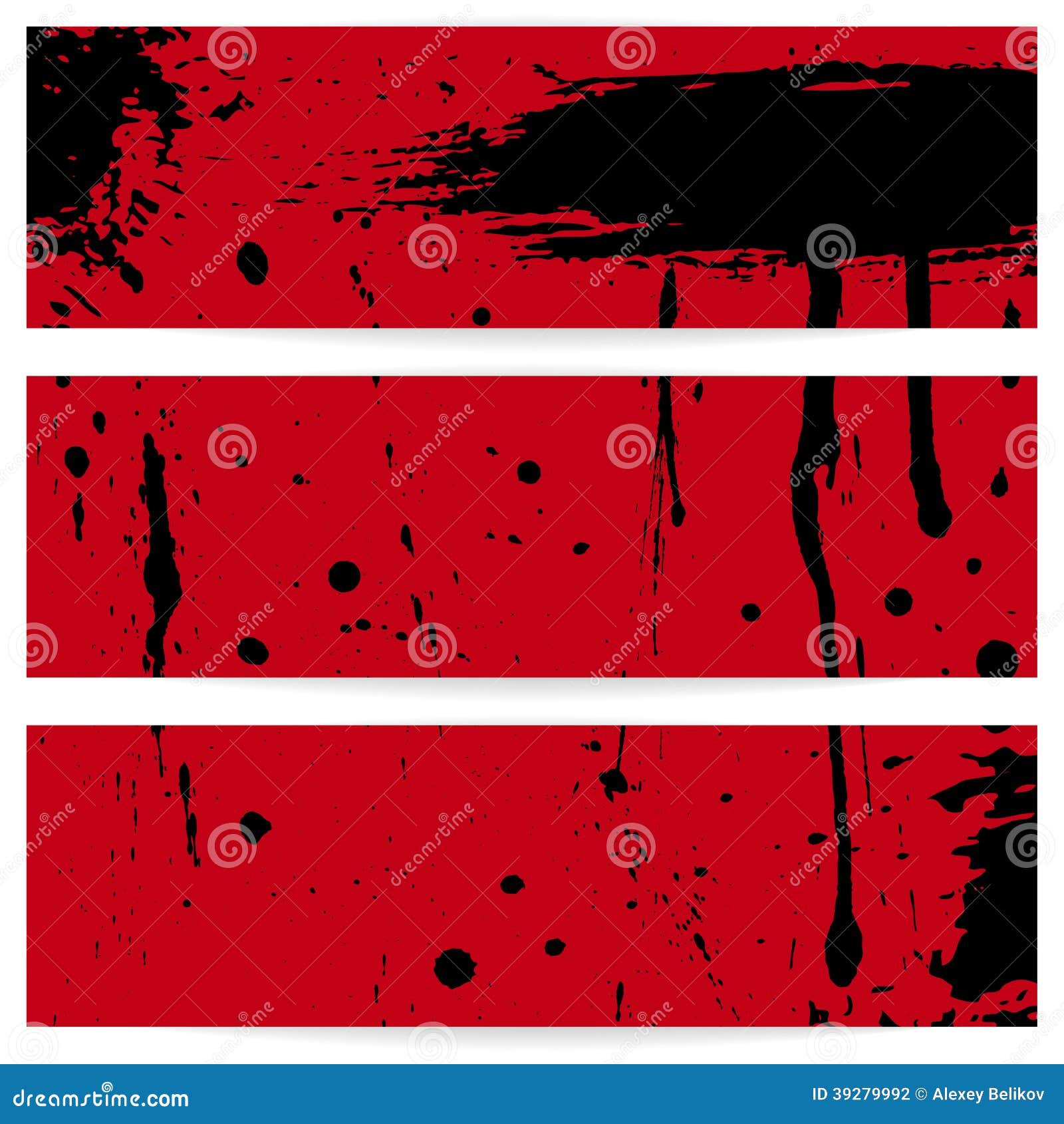 Grunge vector banners stock vector. Illustration of style - 39279992