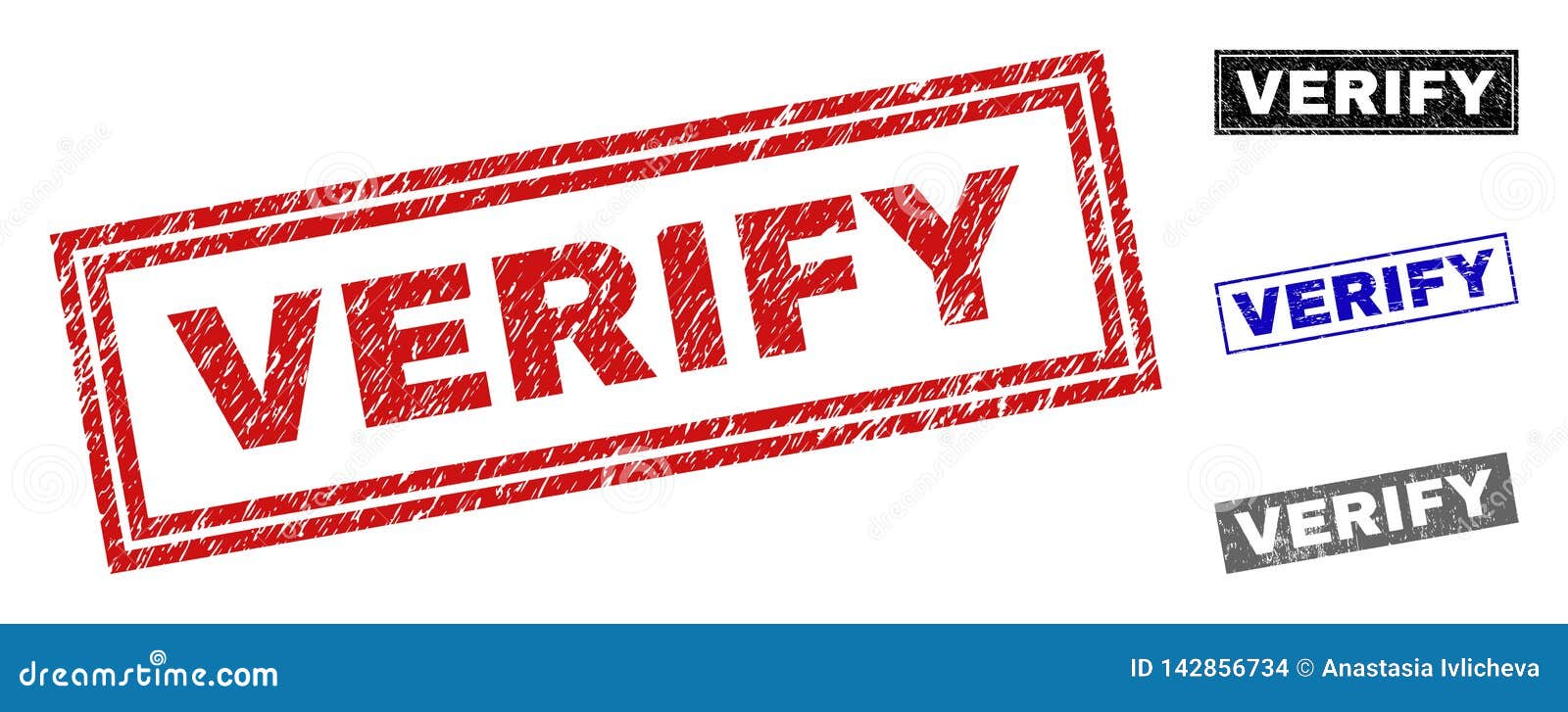Grunge VERIFY CUSTOMER Scratched Stamps Cartoon Vector | CartoonDealer ...