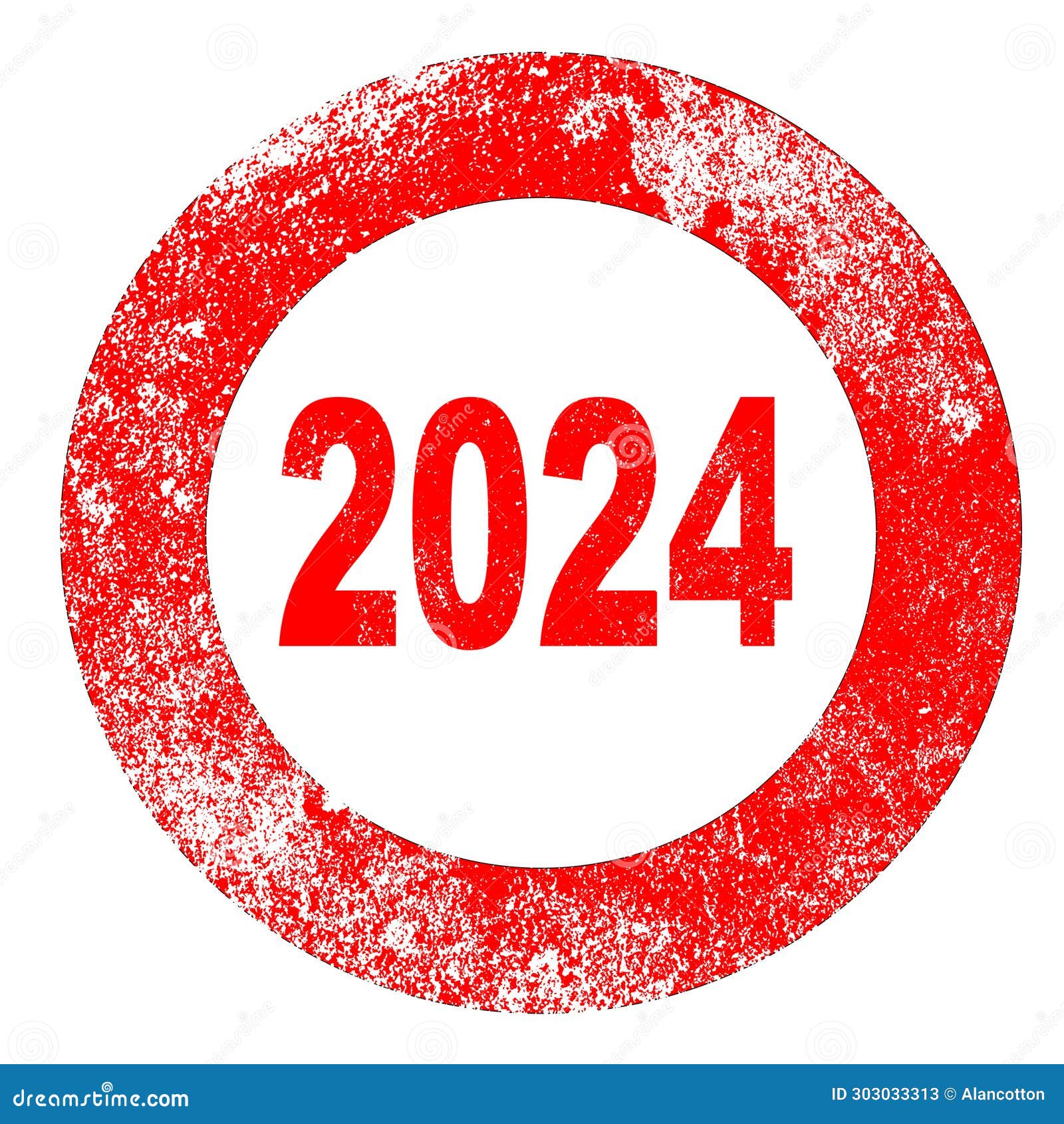 2024 Rubber Stamp stock vector. Illustration of stamp - 303033313