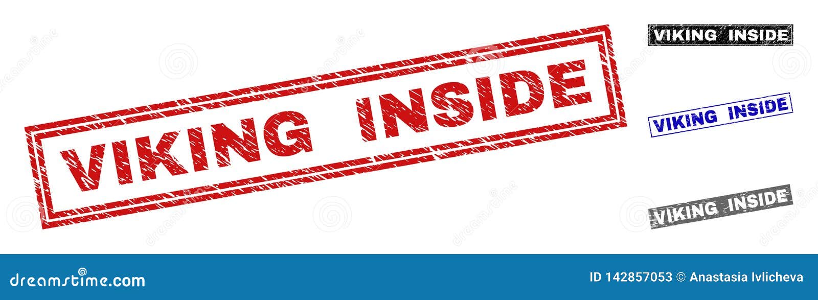 Grunge VIKING INSIDE Scratched Rectangle Watermarks Stock Vector ...