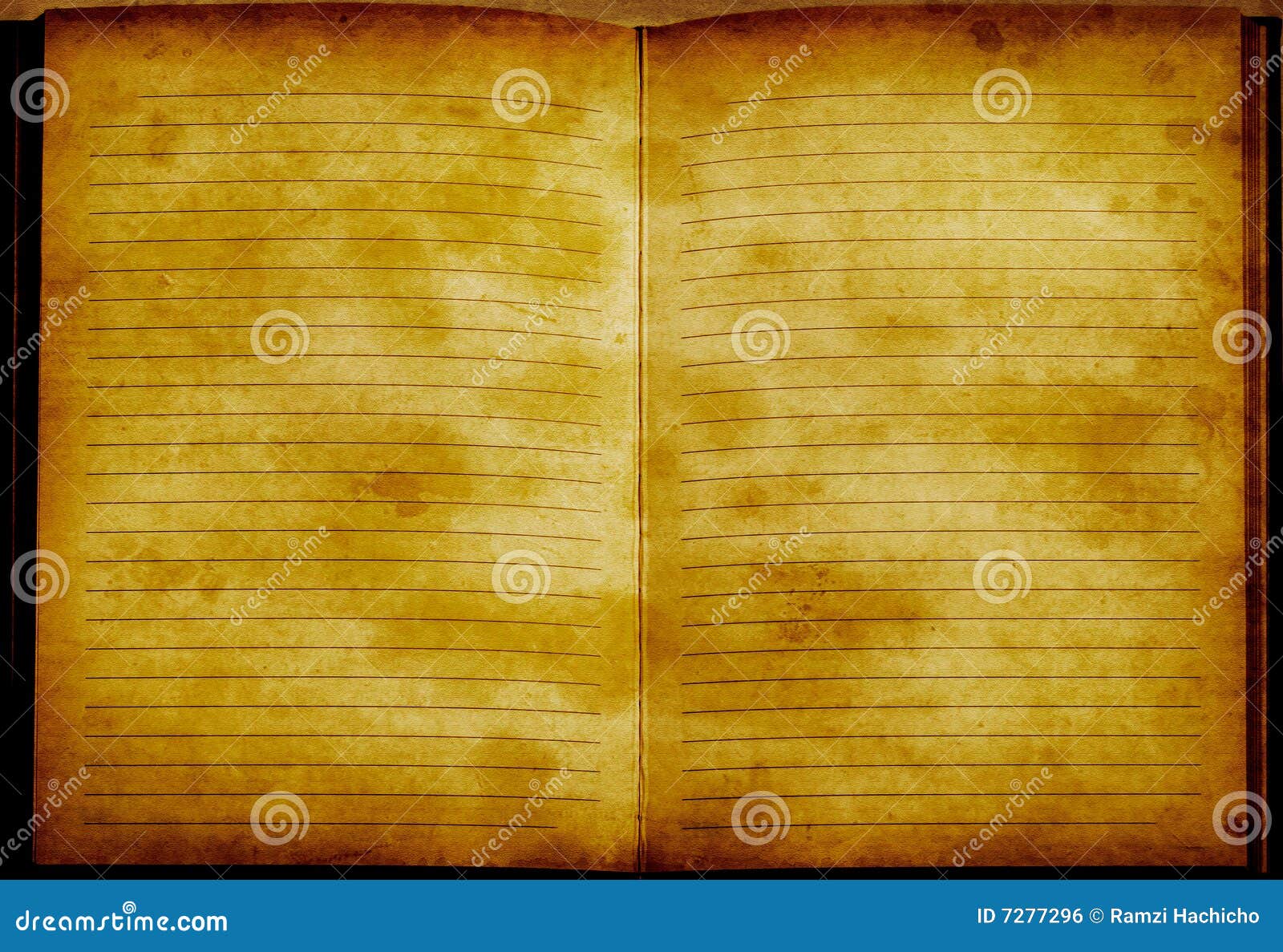 Grunge Vinage Golden Toned Notebook Stock Photo - Image of century ...