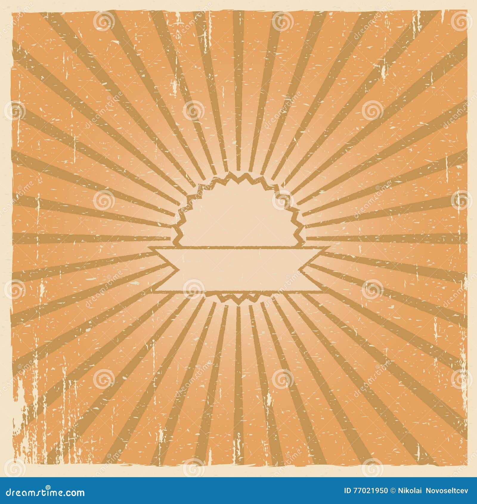 Grunge Vintage Background. Retro Burst Stock Vector - Illustration of ...