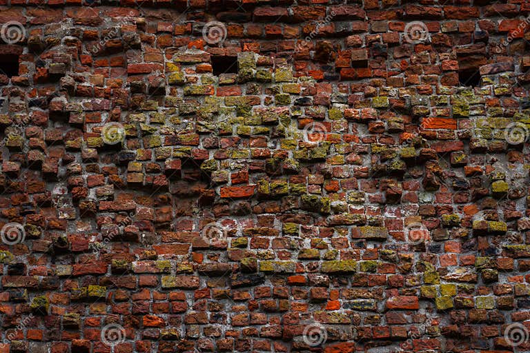 Grunge, Wall Background. Broken Brick Wall Background Texture. Textured ...