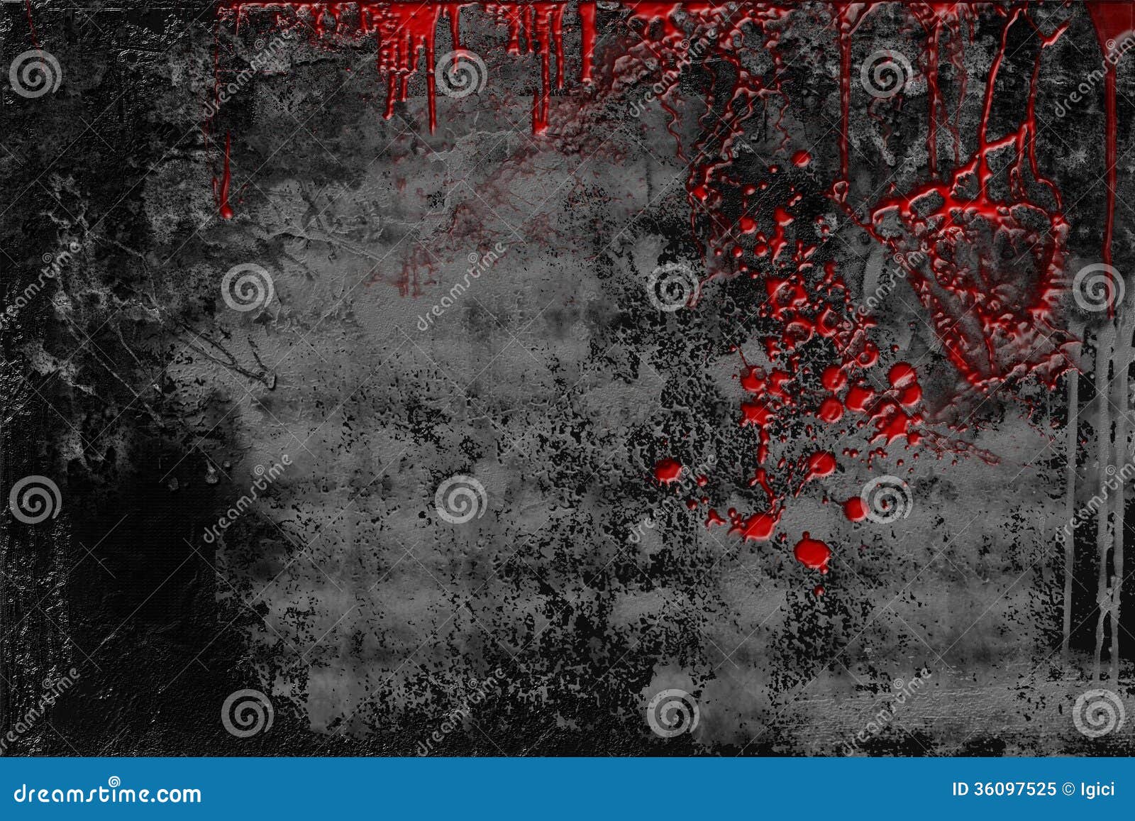 Grunge wall with blood stock illustration. Illustration of bleeding ...