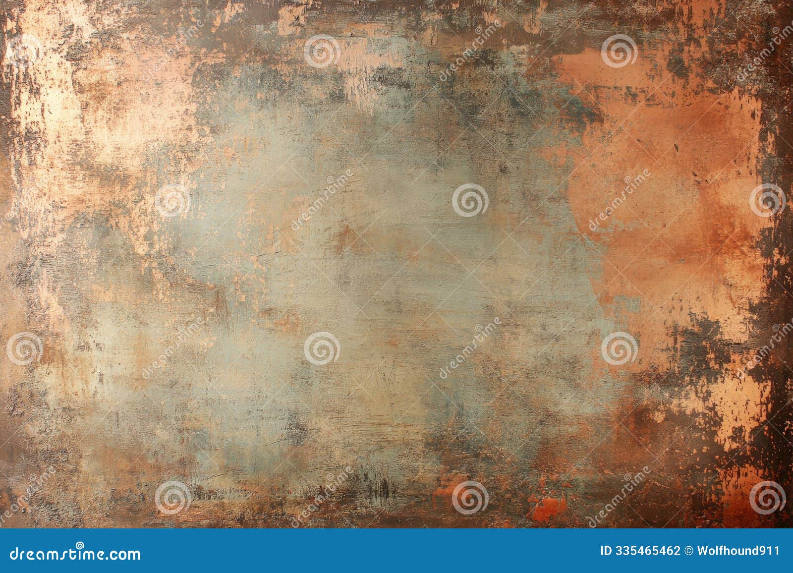 A Grunge Wall Texture in Faded Copper, with a Distressed Finish ...