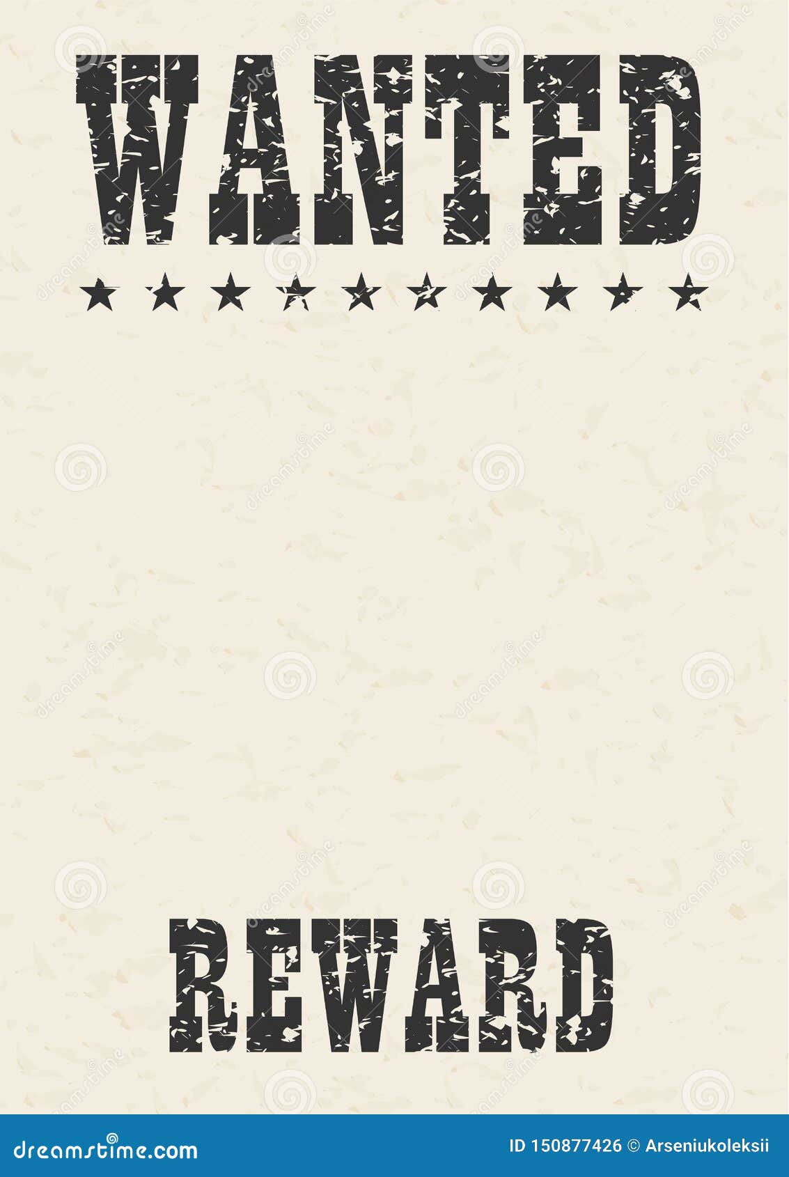 Grunge Wanted Poster Background Stock Vector - Illustration of frame ...