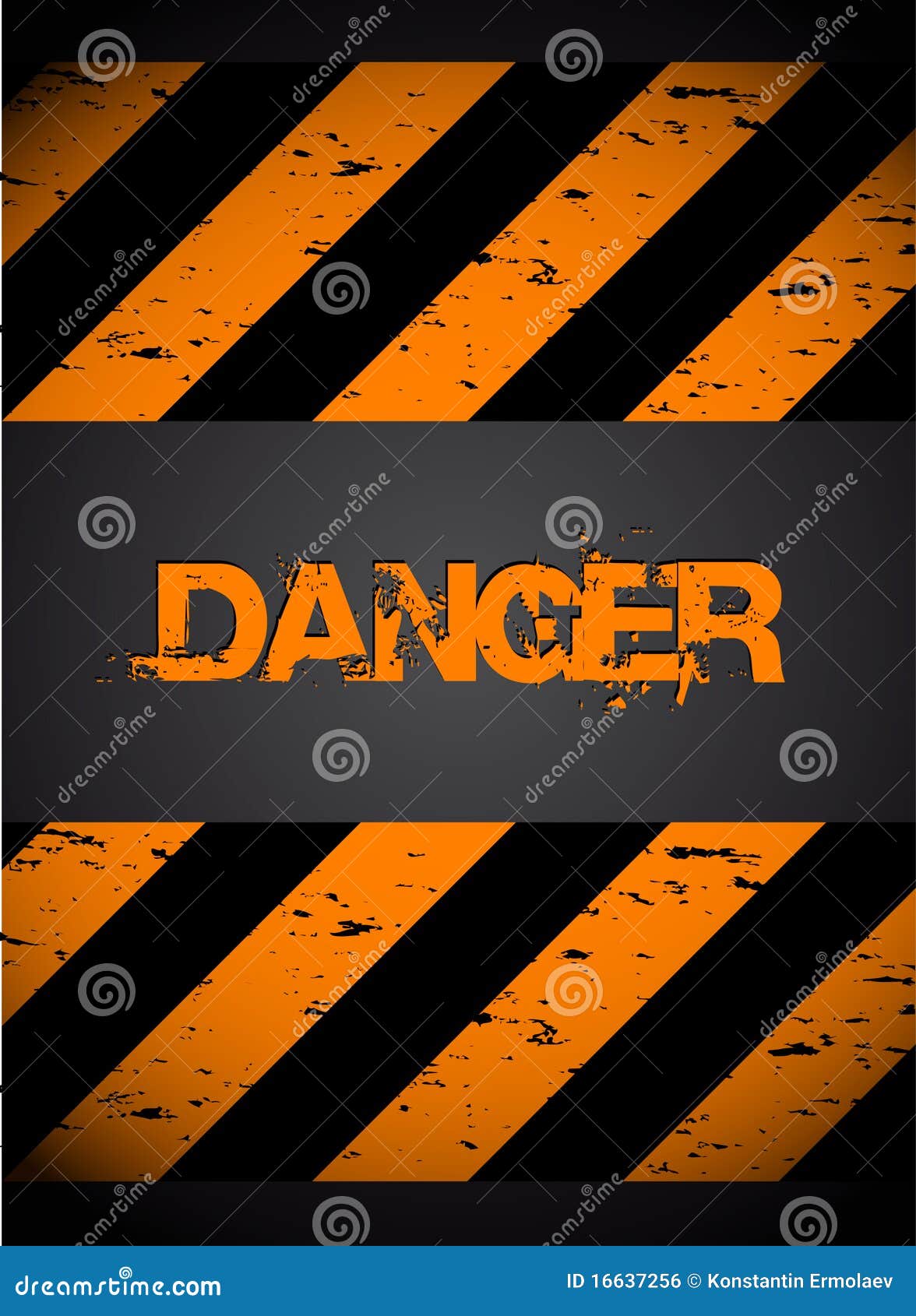Grunge Warning Background. Vector Illustration Stock Illustration ...