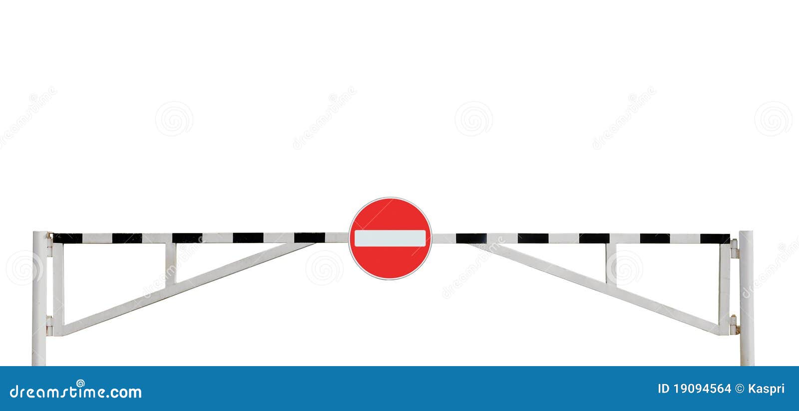 Grunge Weathered Road Barrier Gate No Entry Sign Stock Photo - Image of ...