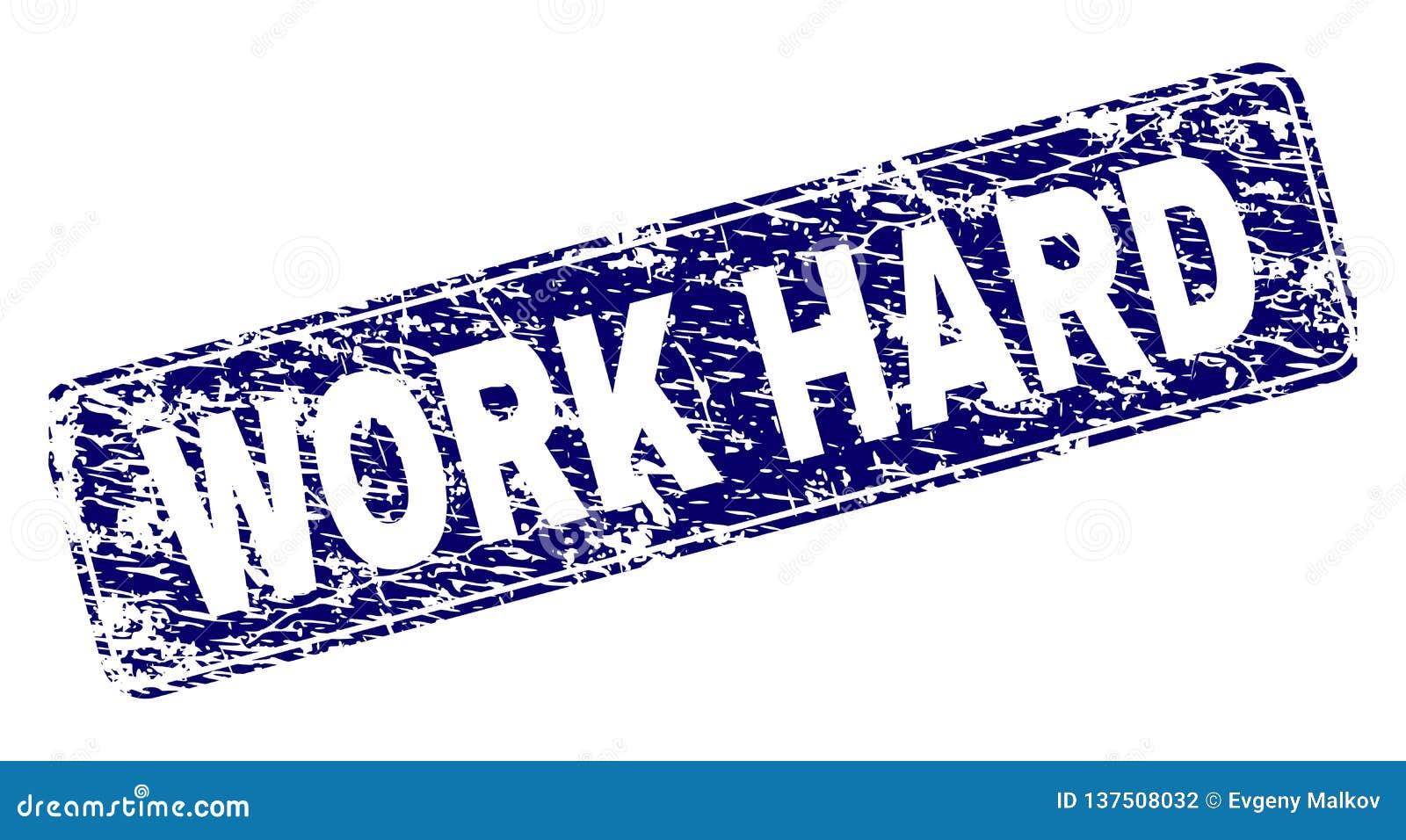Grunge WORK HARD Framed Rounded Rectangle Stamp Stock Vector ...
