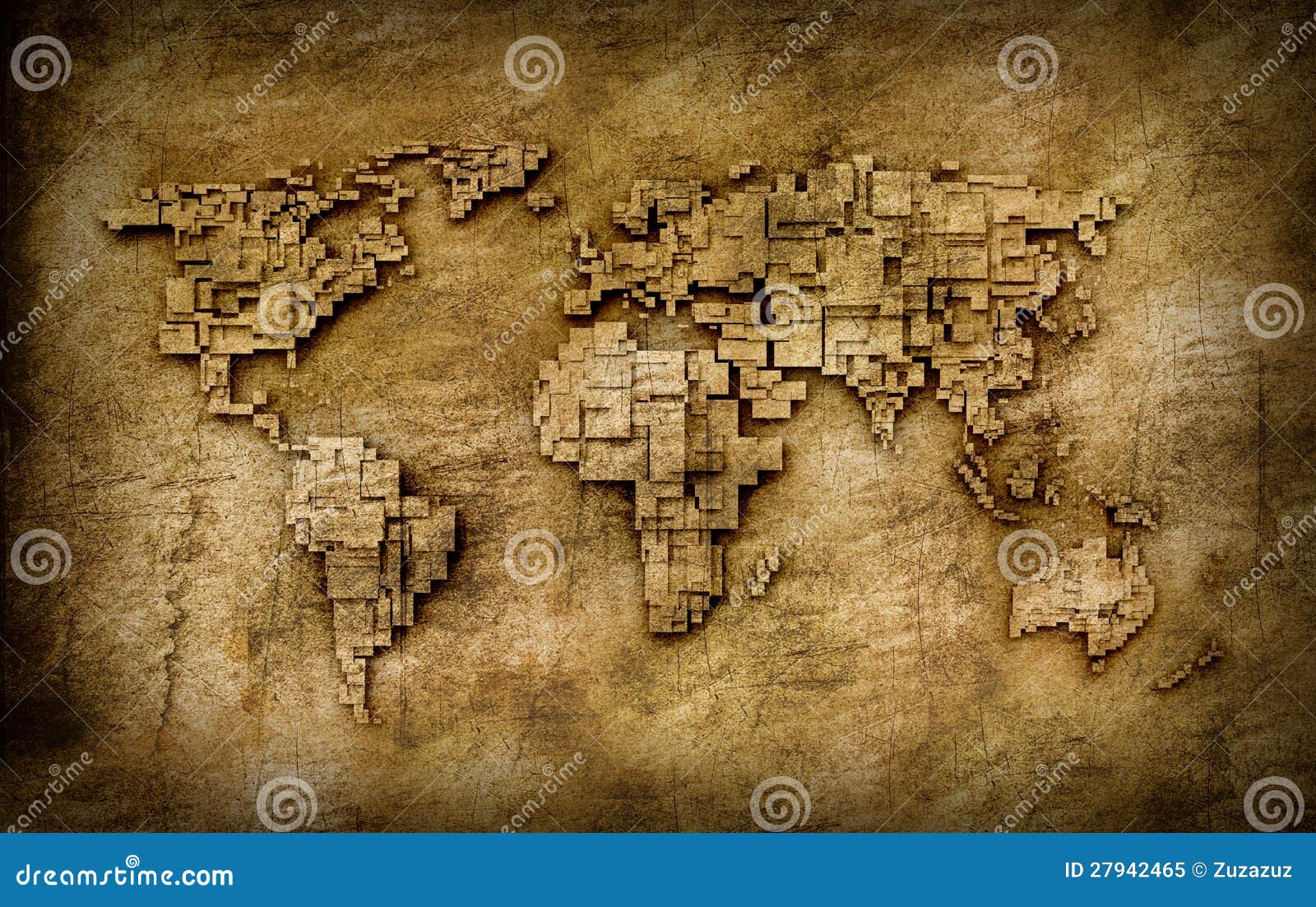 Grunge world map stock illustration. Illustration of atlantic - 27942465
