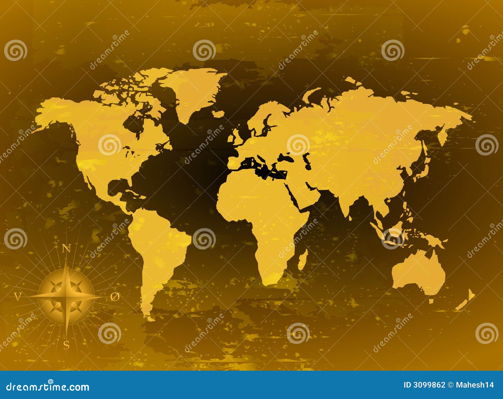 Grunge Map Of The World Over Brushed Metal Texture Stock Image ...