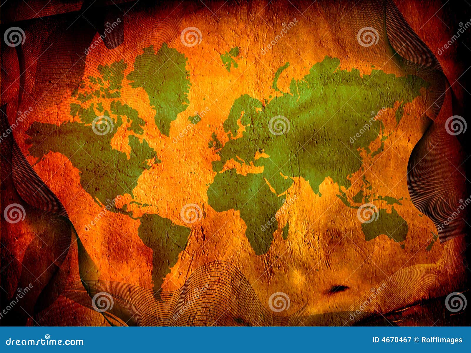 Grunge world map stock illustration. Illustration of geography - 4670467