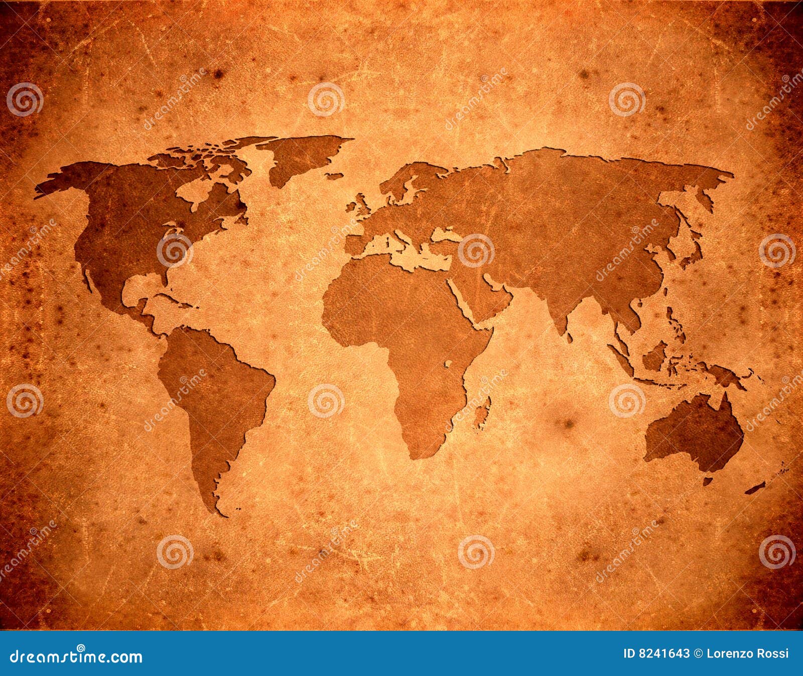 Grunge world map stock illustration. Illustration of gradient - 8241643