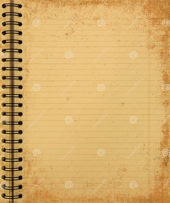 Grunge yellow notebook stock image. Image of design, business - 1575201