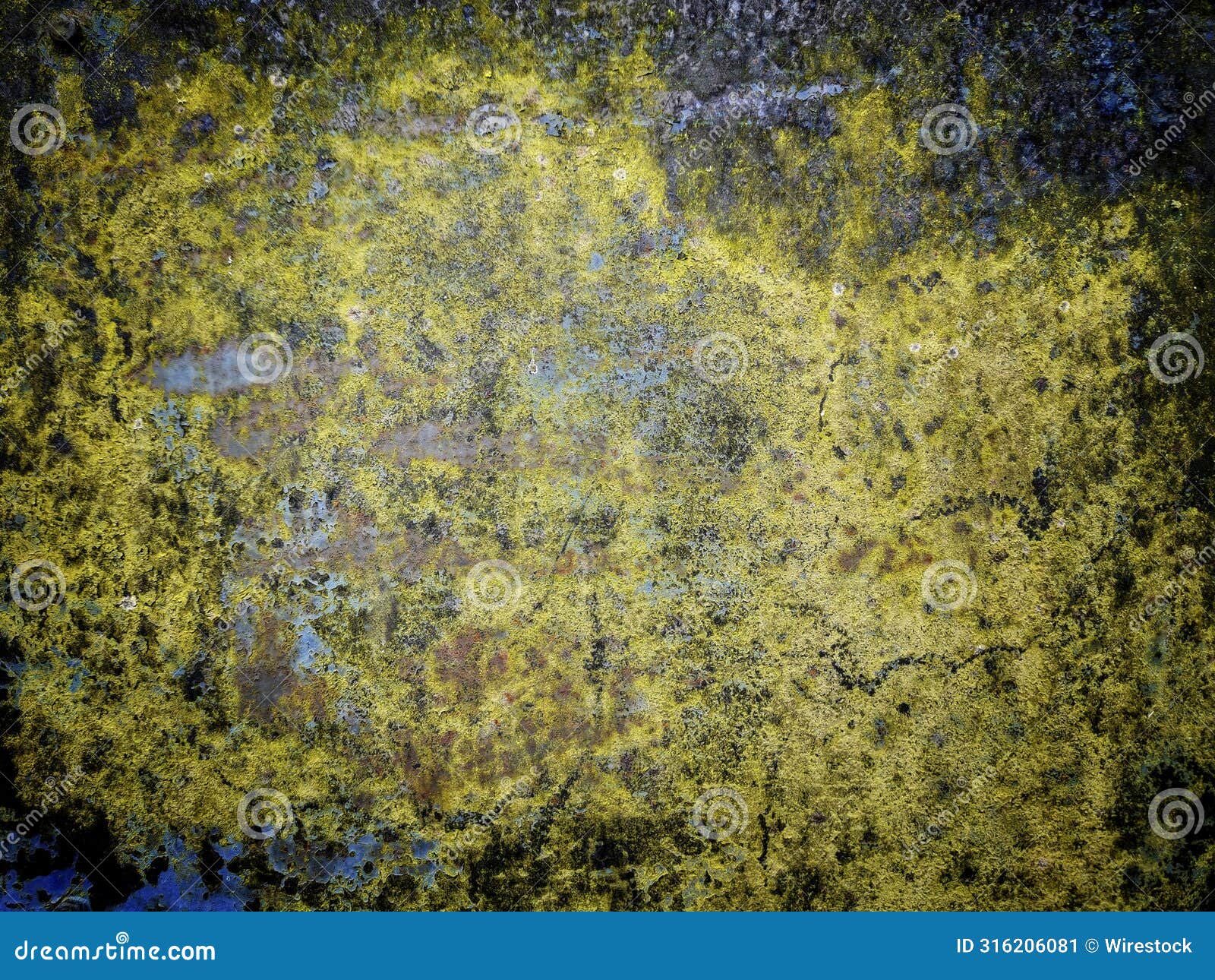 Grunge Yellow Paint Splattered on a Dirty Wall Surface. Stock Image ...