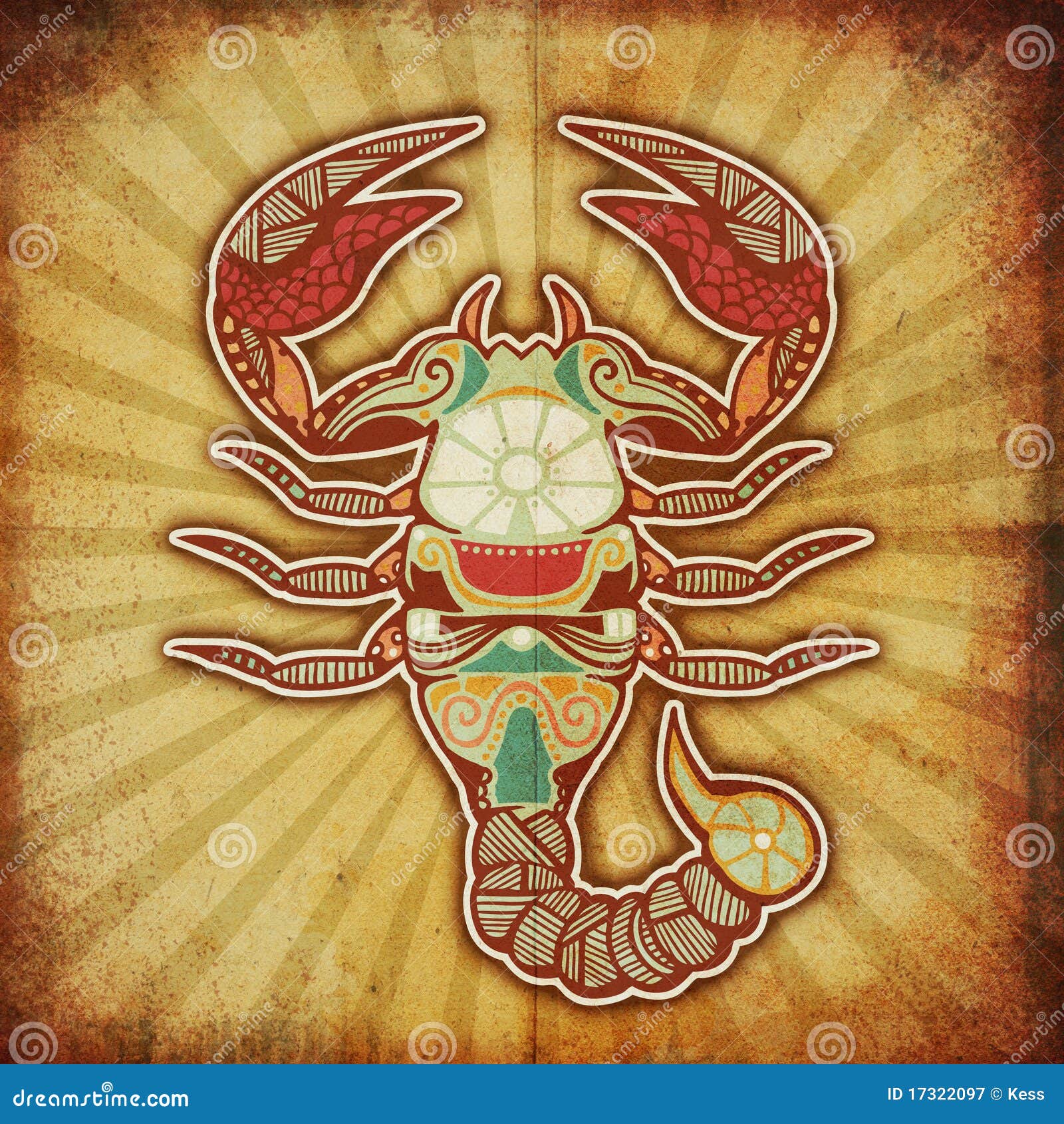 Grunge Zodiac - Scorpio stock illustration. Illustration of scorpio ...