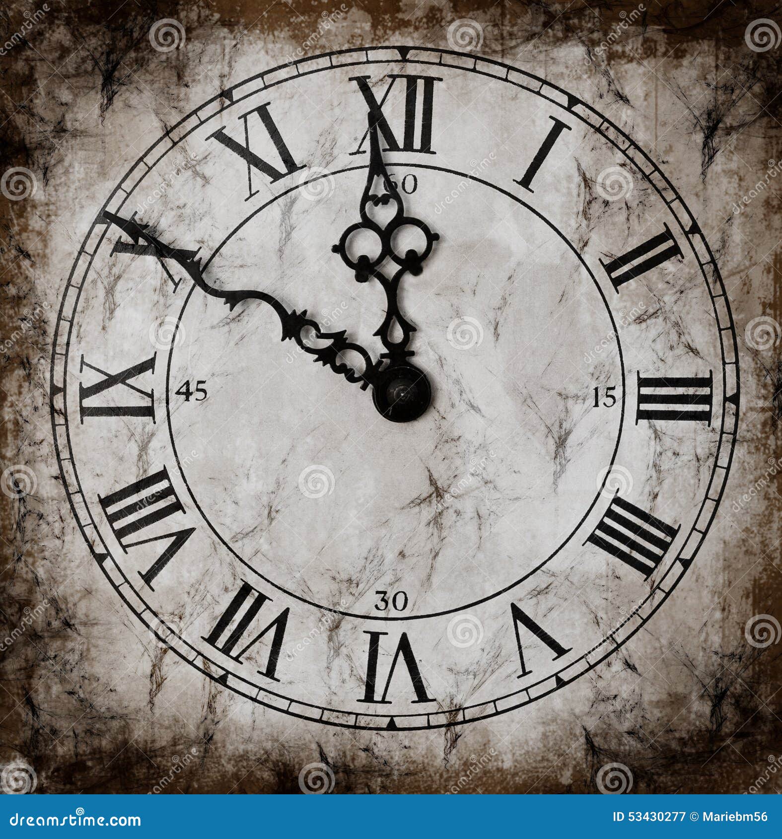 Grunged Clock stock image. Image of second, countdown - 53430277