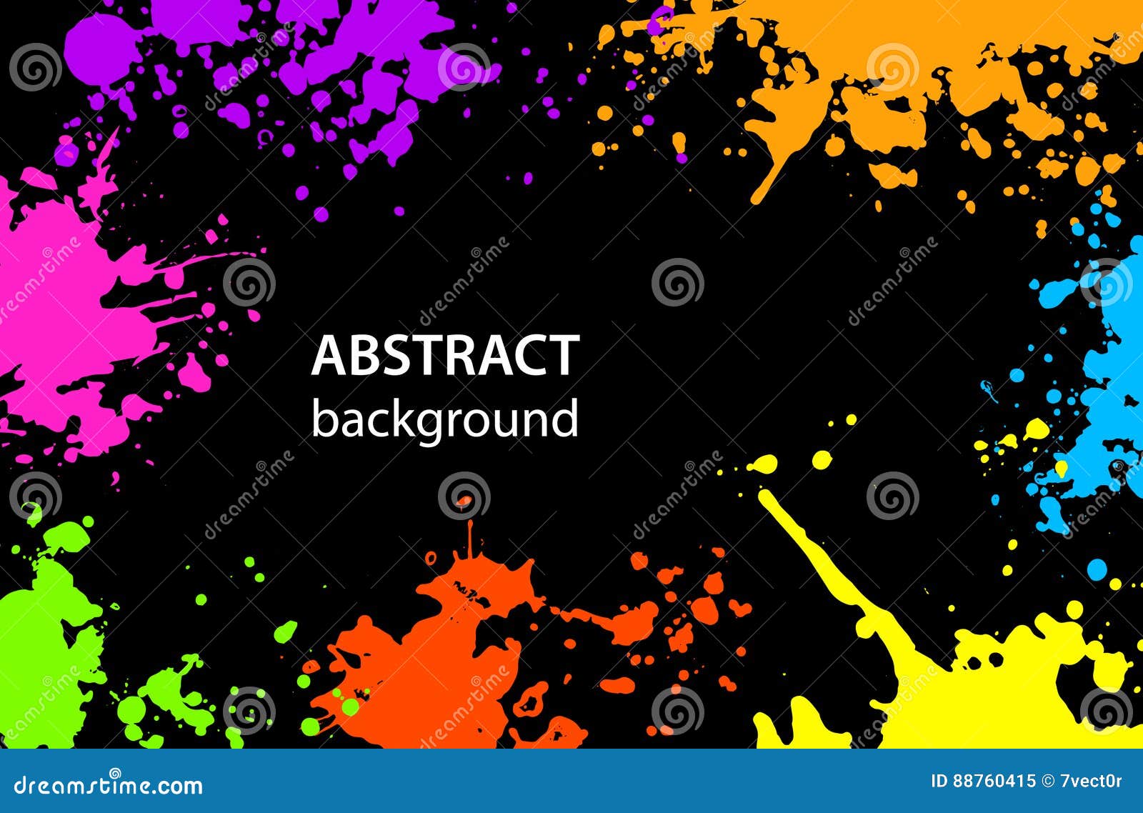 Paint Splatter Background Swept With Paint Drops Stock Photo ...