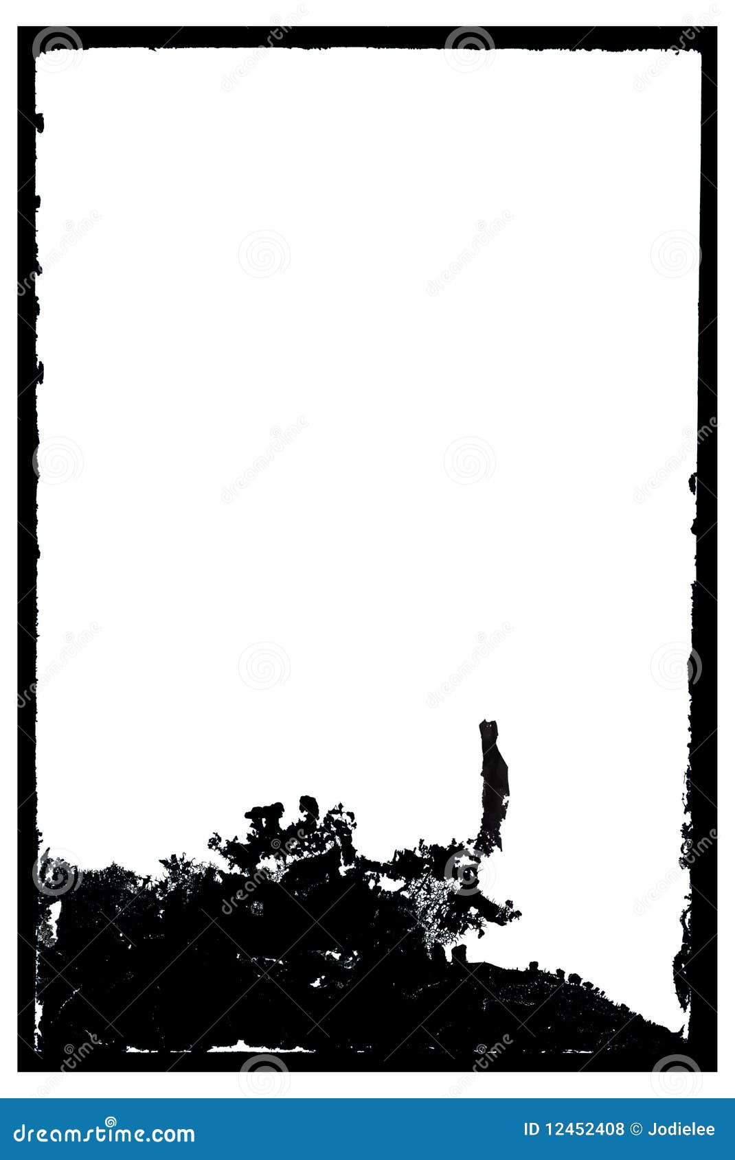 Grungy Antique Negative Photo Frame Stock Illustration - Illustration ...