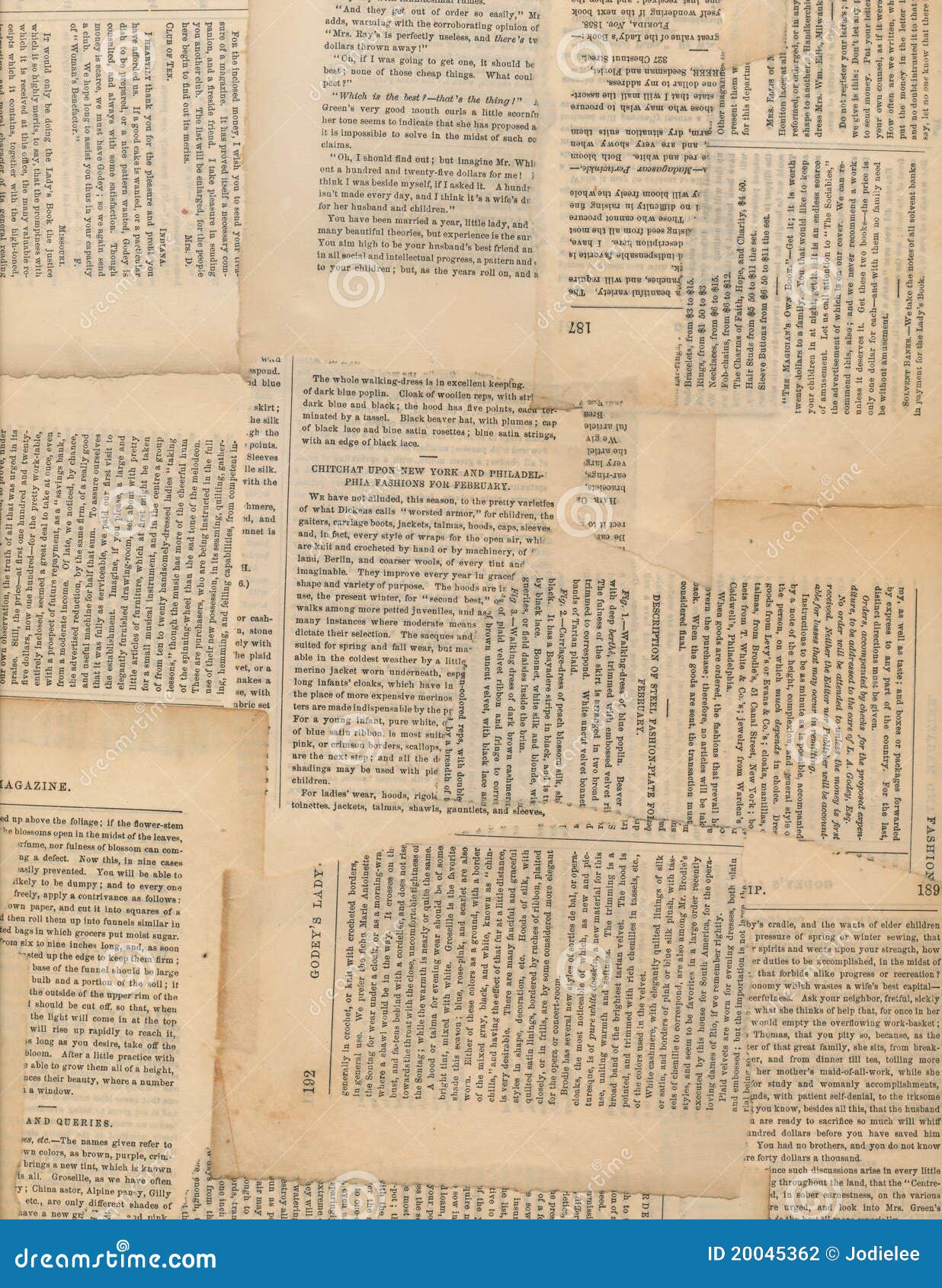 Grungy Antique Newspaper Paper Collage Stock Photo - Image of antique ...