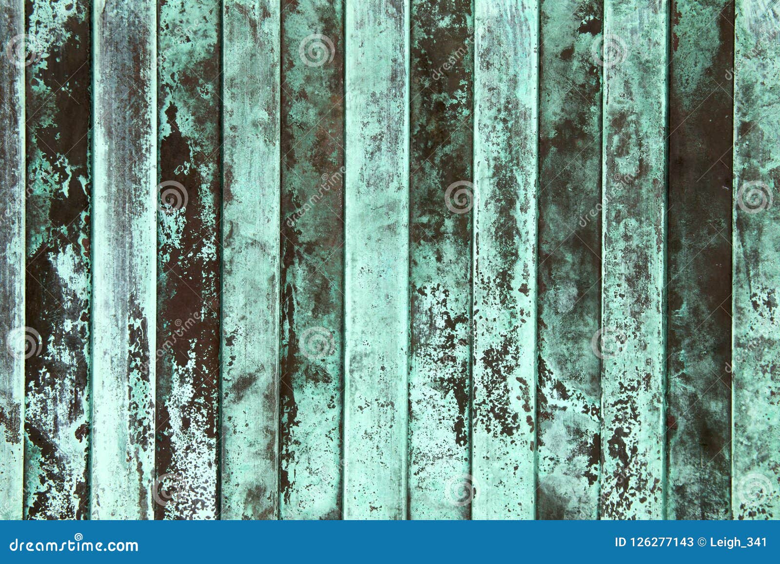 Close-up of Oxidized Copper Stock Image - Image of barrier, building ...