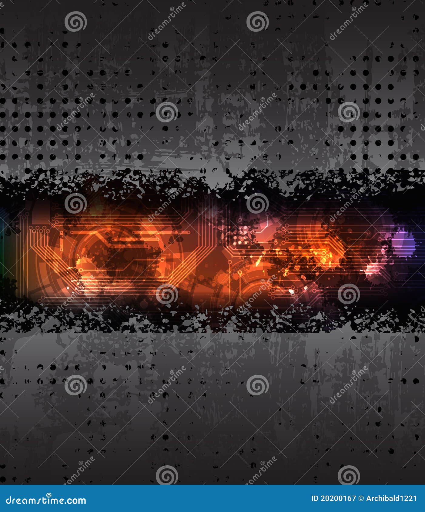 Grungy banner stock vector. Illustration of wire, damaged - 20200167