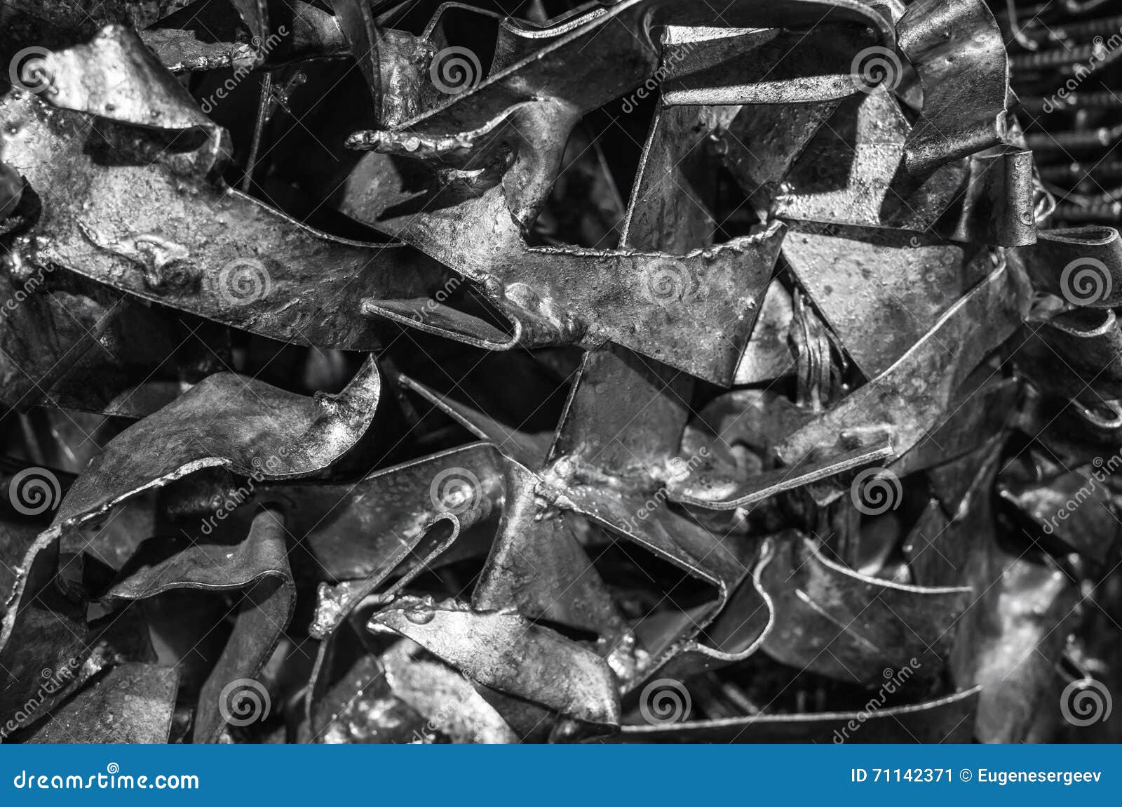 Grungy Black Metal, Chaotic Industrial Pattern Stock Image - Image of ...