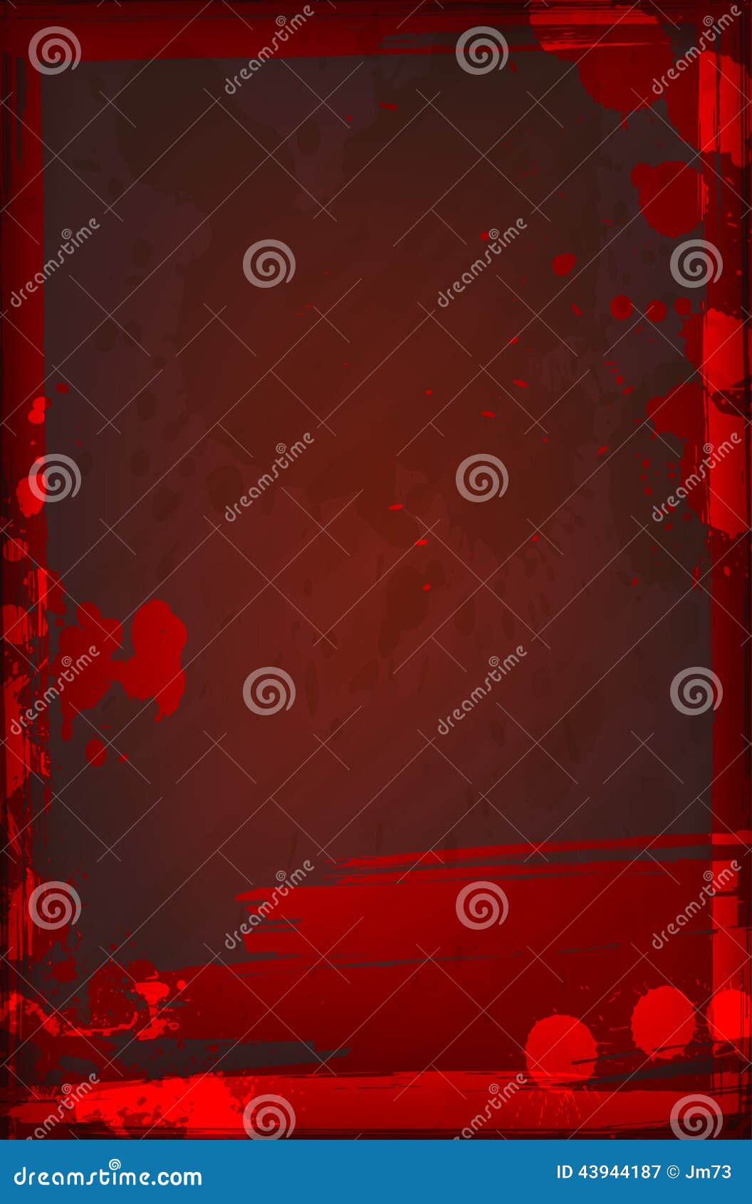 Grungy Bloody Frame for Your Dark Design Stock Vector - Illustration of ...