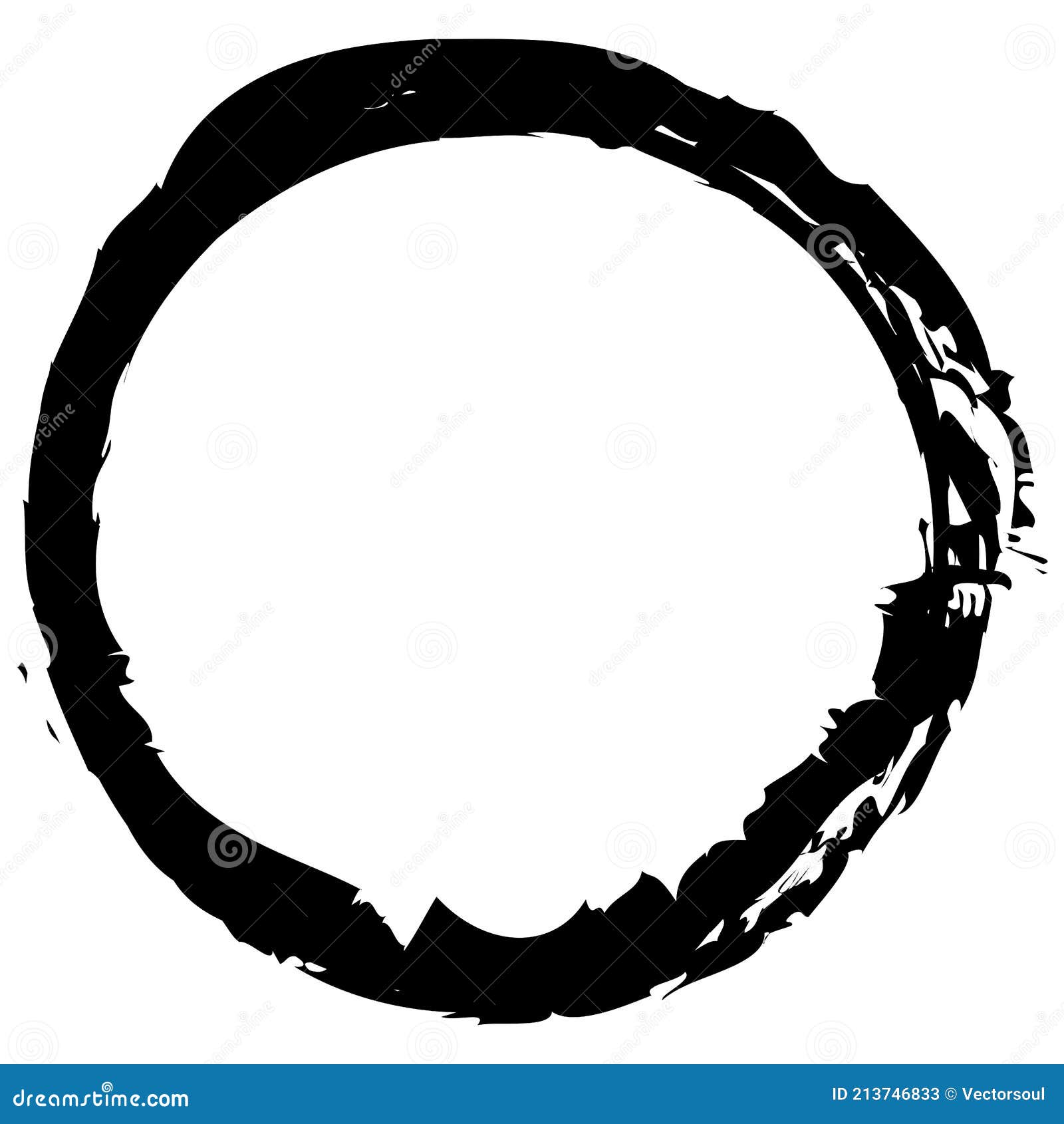 Grungy Circle Blob Blotch Vector Stock Vector Illustration Of Blot