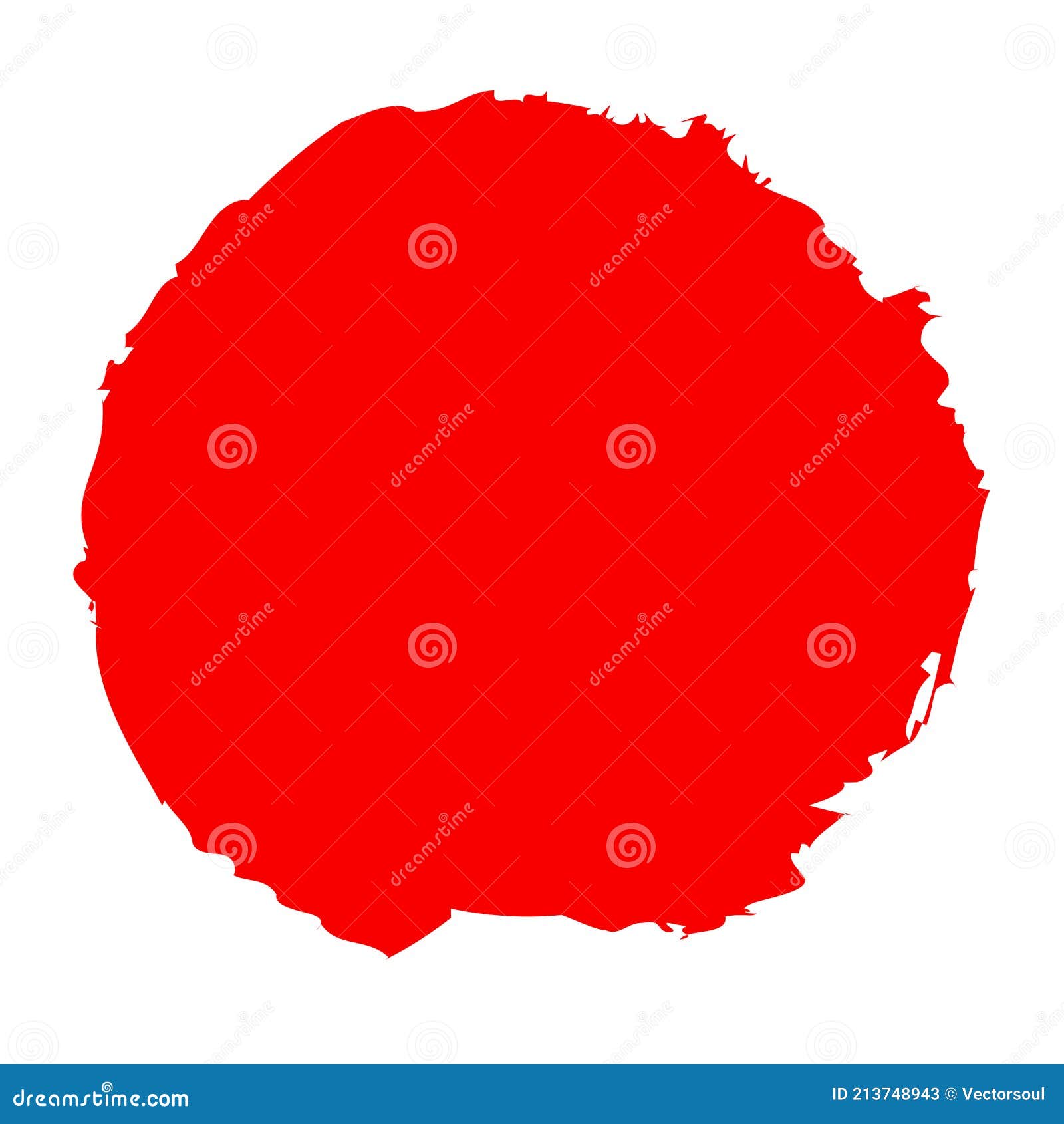 Grungy Circle Blob Blotch Vector Stock Vector Illustration Of