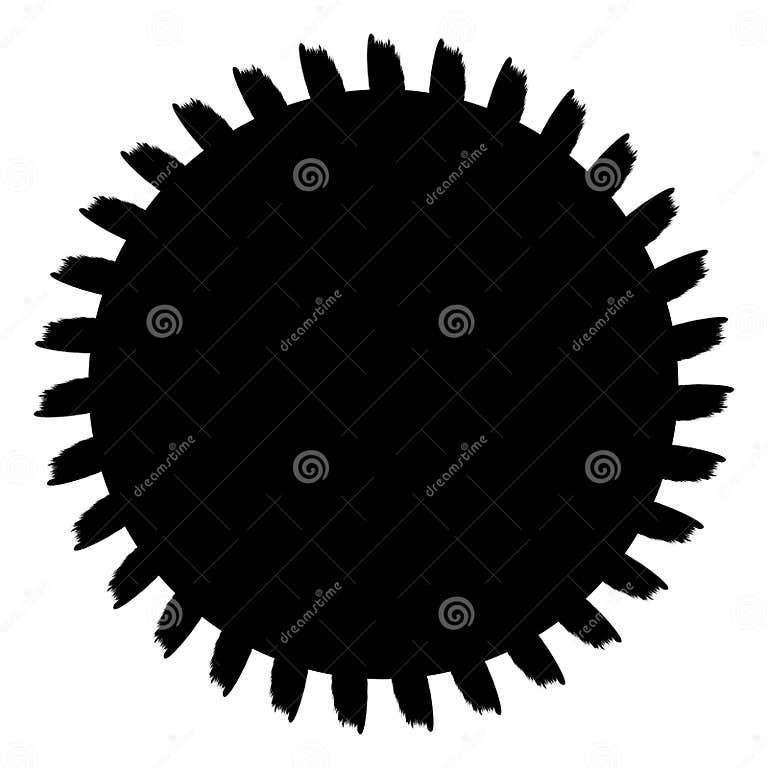 Grungy Circle Blob Blotch Vector Stock Vector Illustration Of Smear