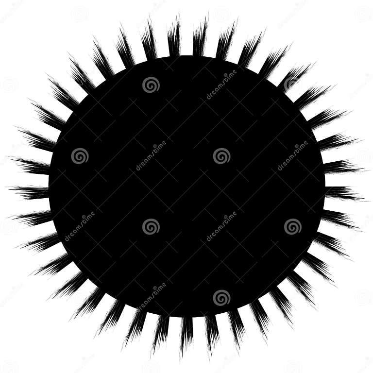 Grungy Circle Blob Blotch Vector Stock Vector Illustration Of