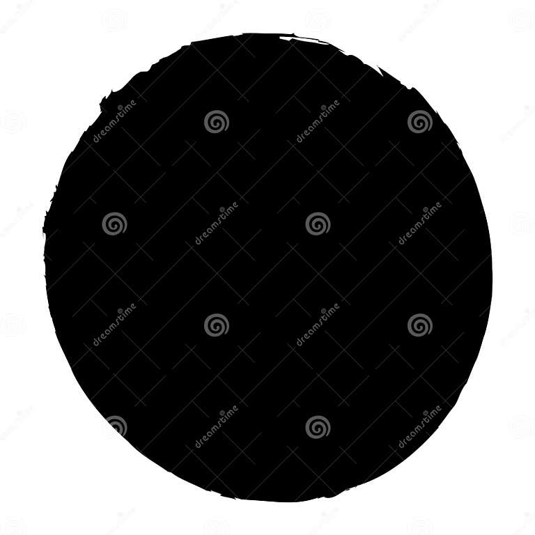 Grungy Circle Blob Blotch Vector Stock Vector Illustration Of Drawn