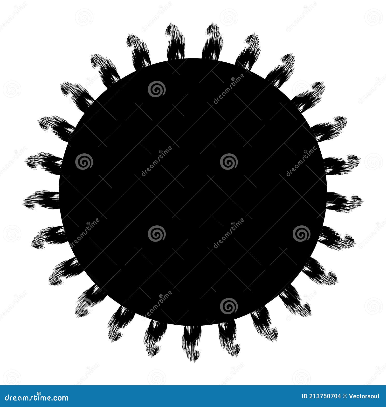 Grungy Circle Blob Blotch Vector Stock Vector Illustration Of Fleck
