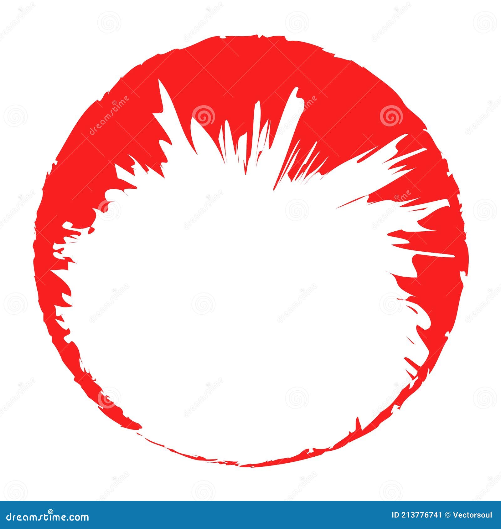 Grungy Circle Blob Blotch Vector Stock Vector Illustration Of Badge