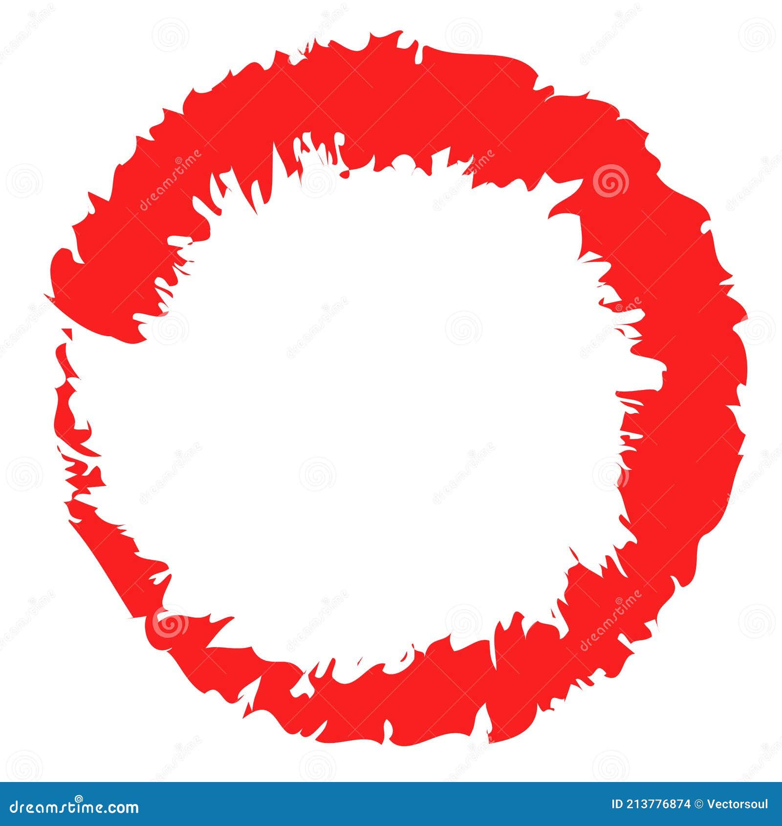 Grungy Circle Blob Blotch Vector Stock Vector Illustration Of Edge
