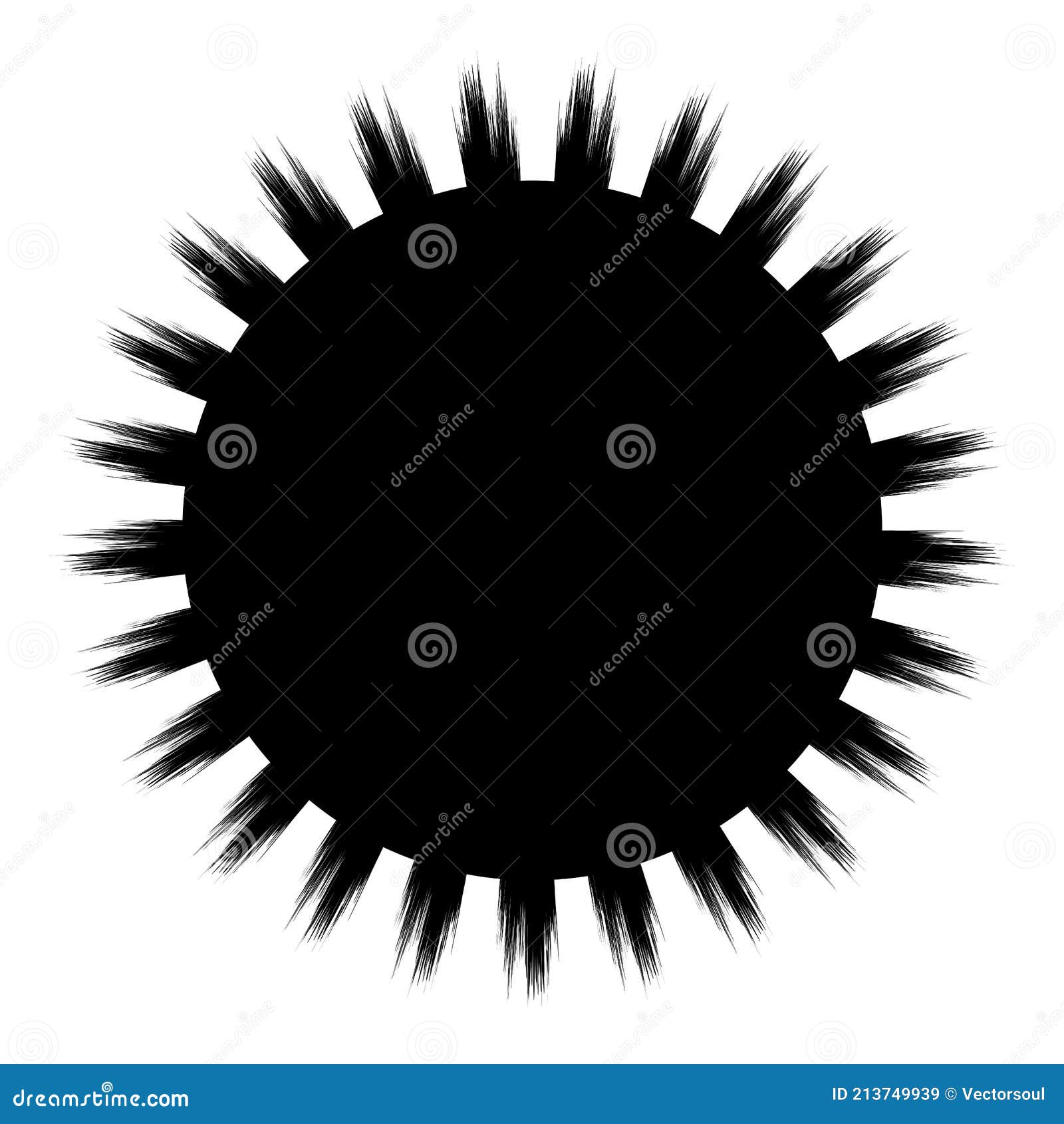 Grungy Circle Blob Blotch Vector Stock Vector Illustration Of Smear
