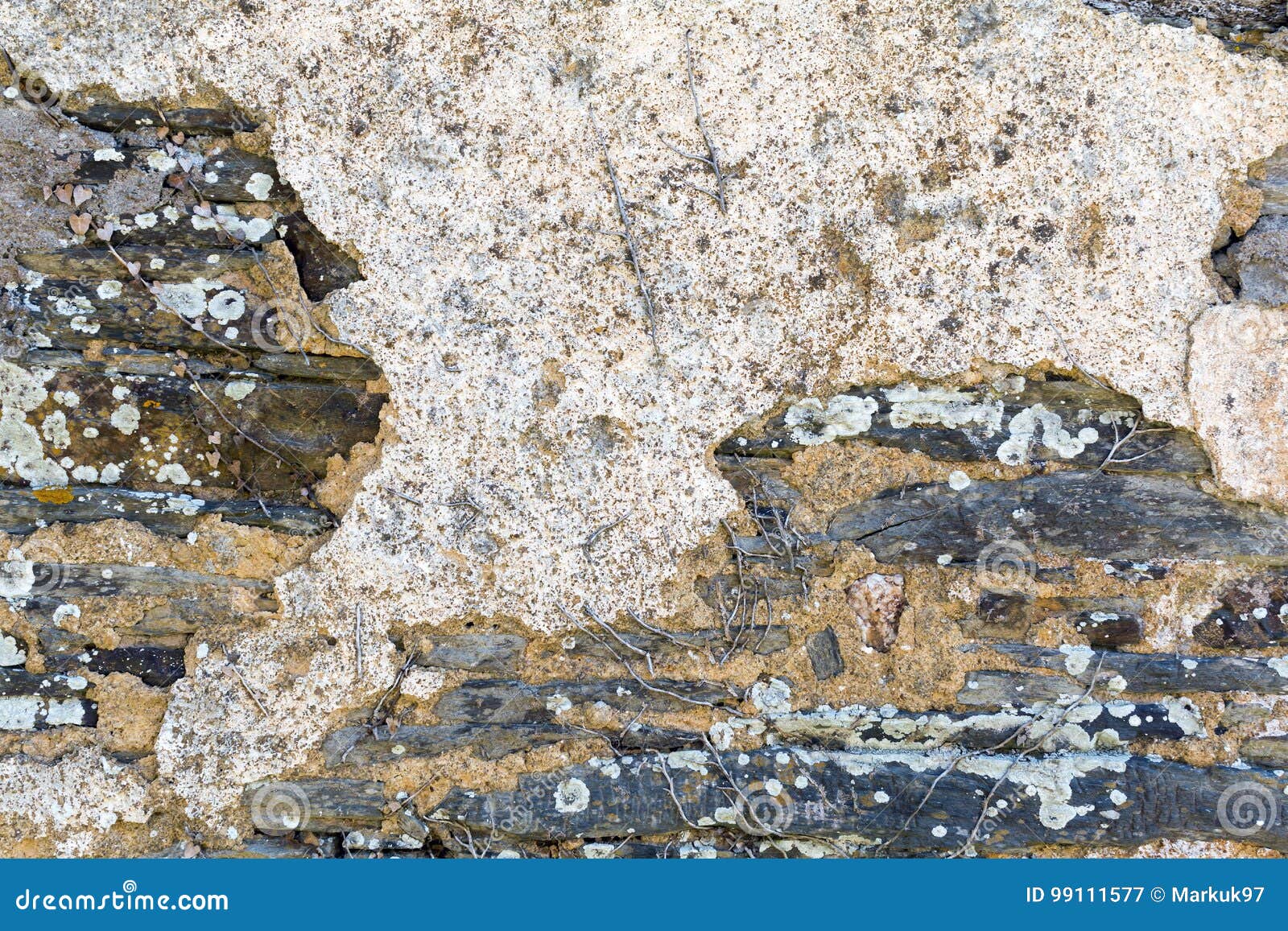 Grungy Decayed Stone Wall Texture Stock Image - Image of france, growth ...