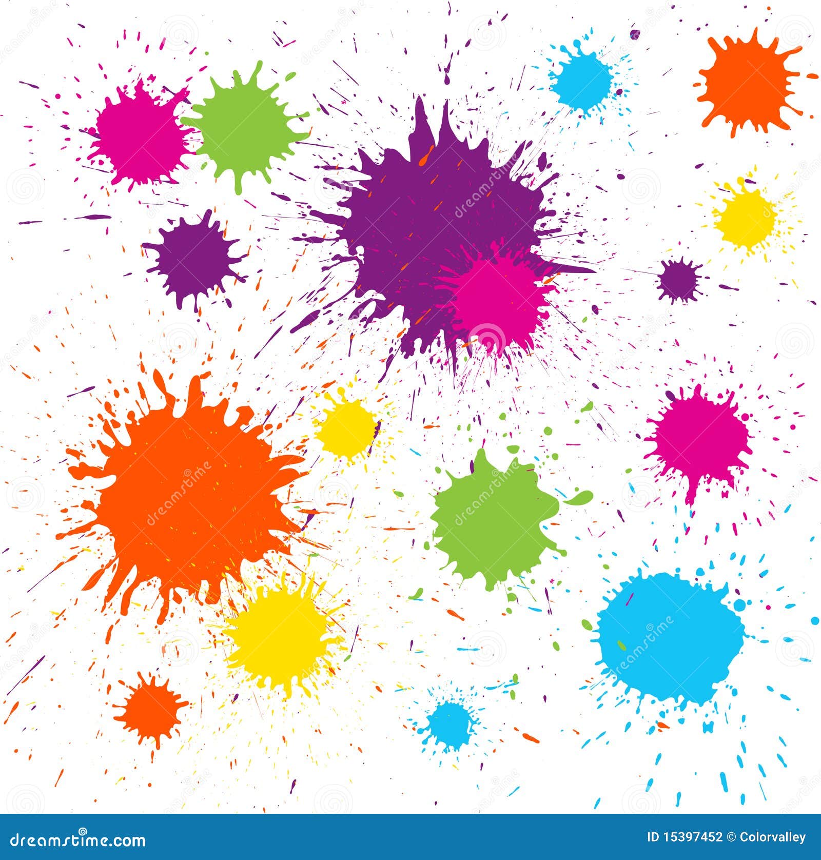 Grungy Design Colorful Blot Element Stock Vector - Illustration of ...