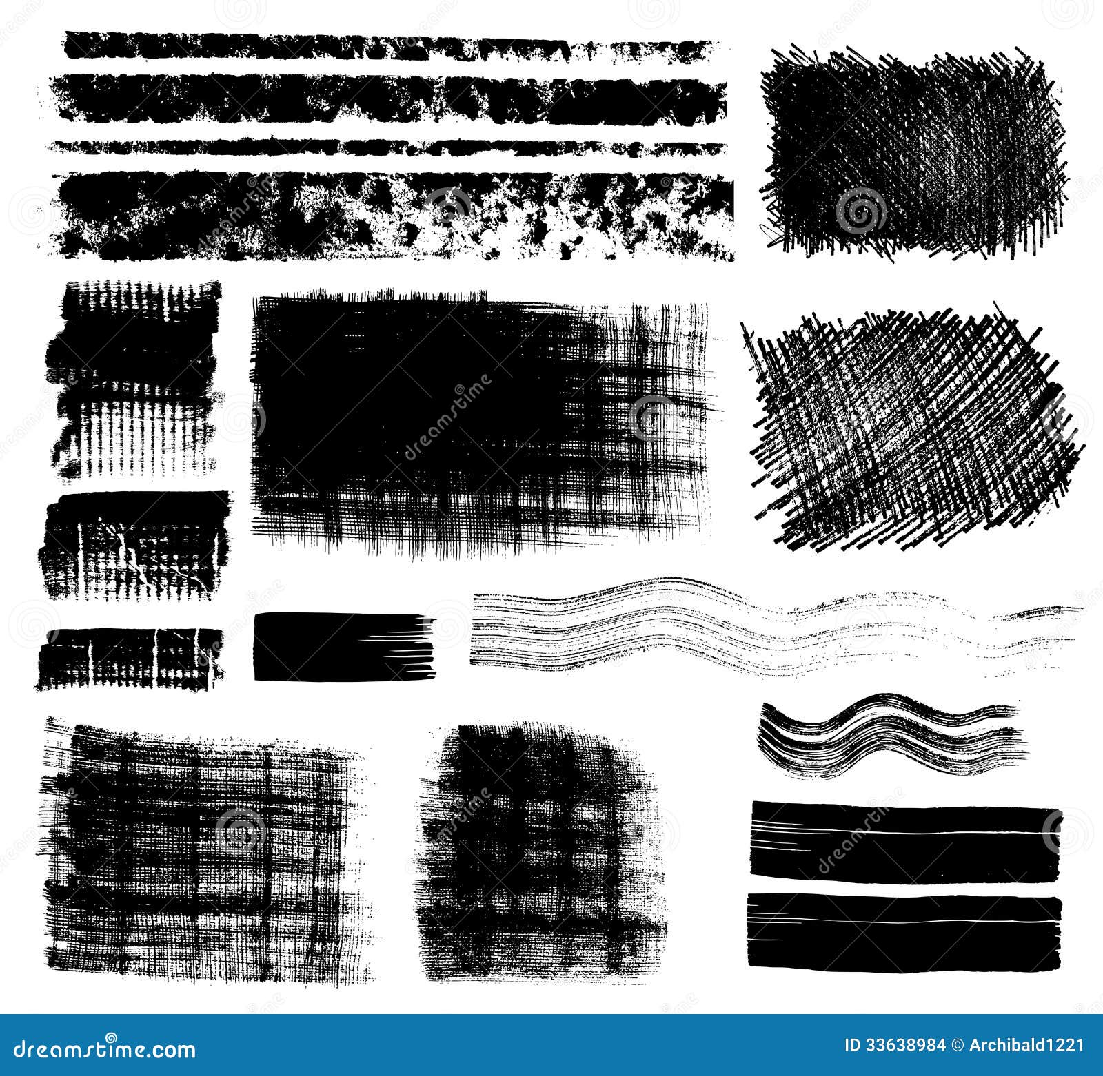 Grungy design elements stock vector. Illustration of black - 33638984