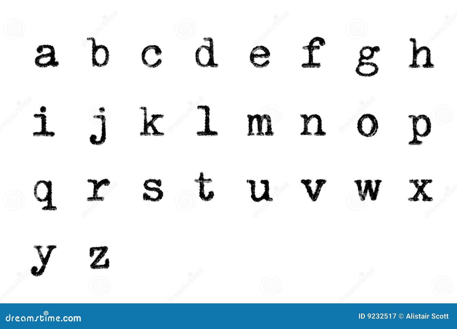 Grungy Doopvont - Kleine Letters Stock Afbeelding - Image of schrijf ...