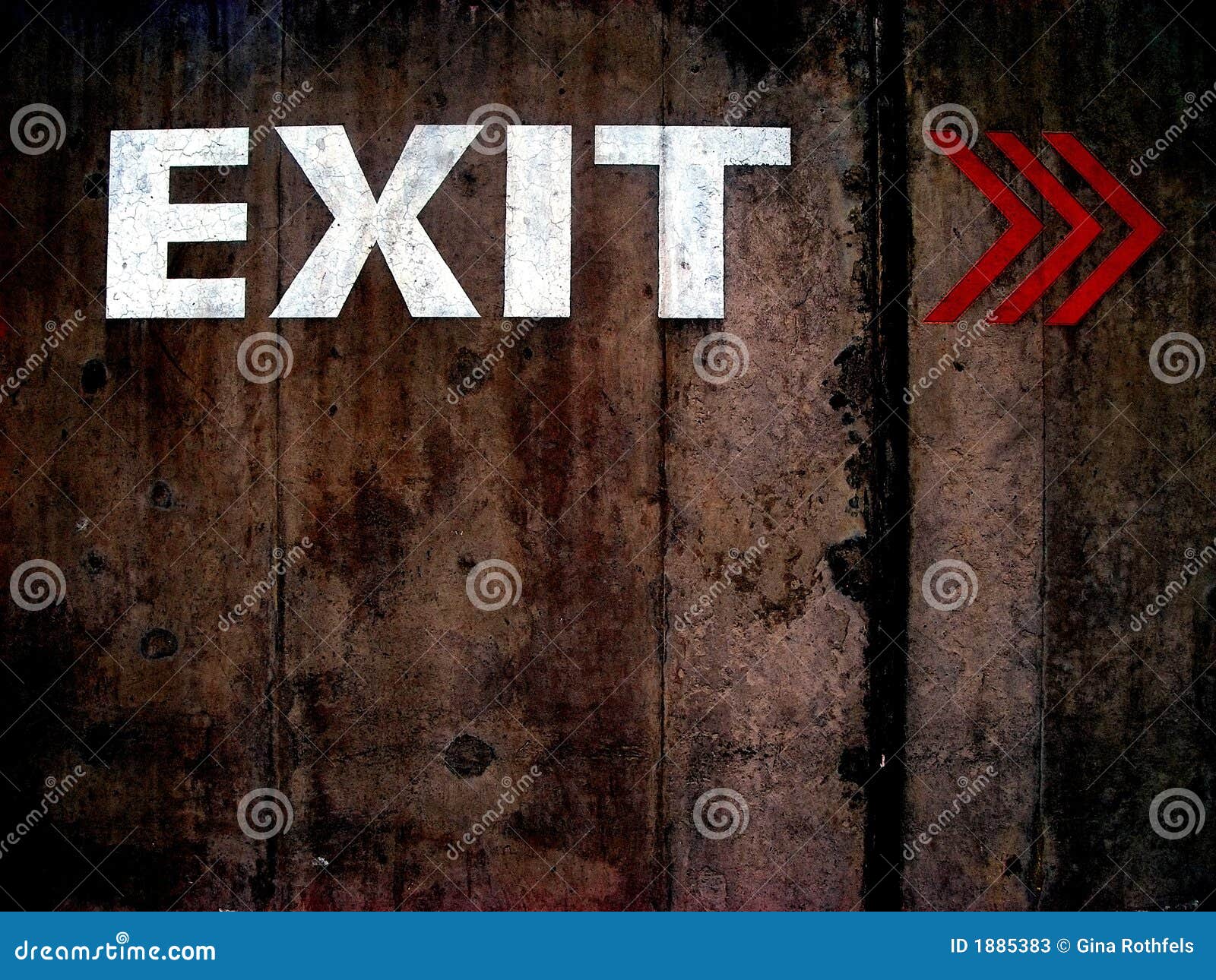 Exit Sign Board With Train Station Ceiling Background Stock Photo ...