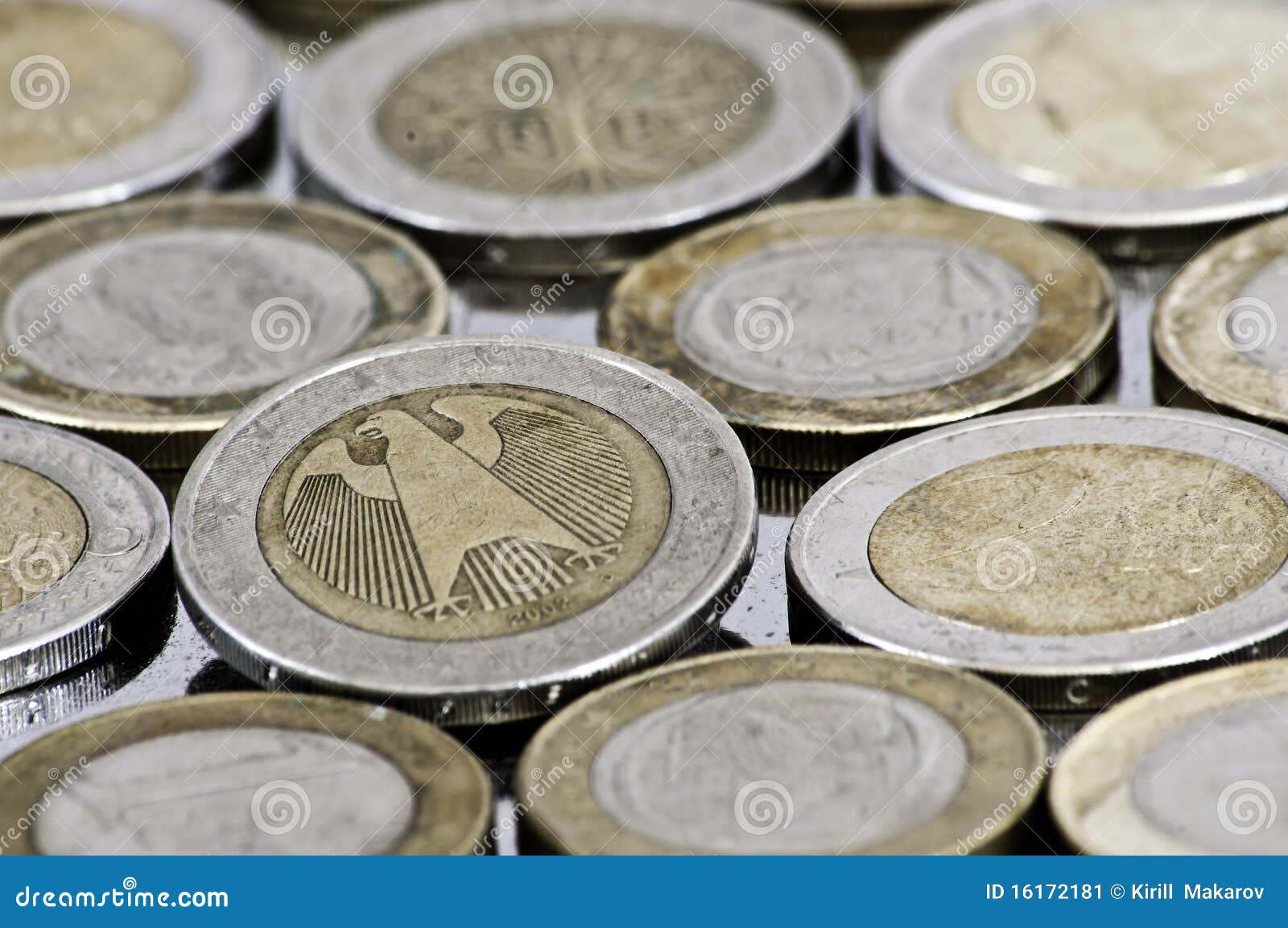 Grungy german euro coin stock image. Image of dollar - 16172181