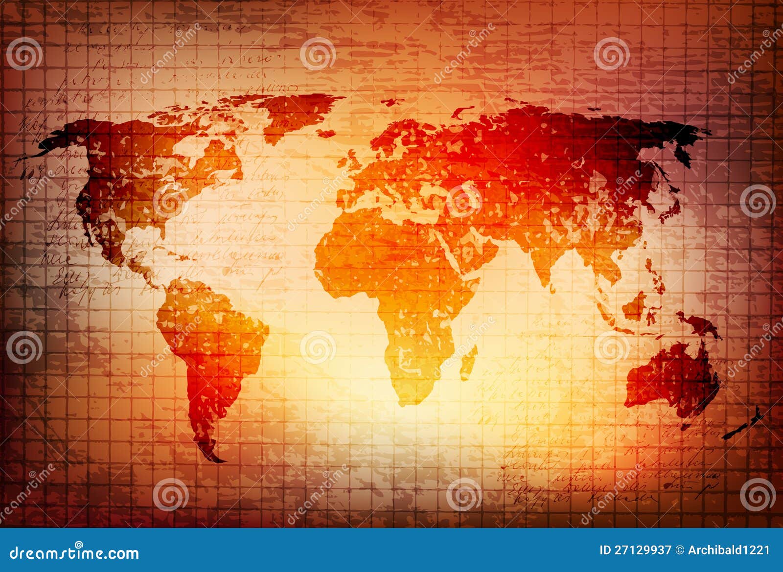 Grungy map stock vector. Illustration of dirty, messy - 27129937