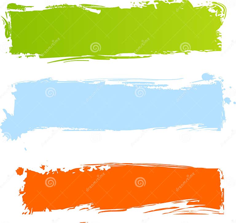 Grungy multicolor banners stock vector. Illustration of butterfly ...