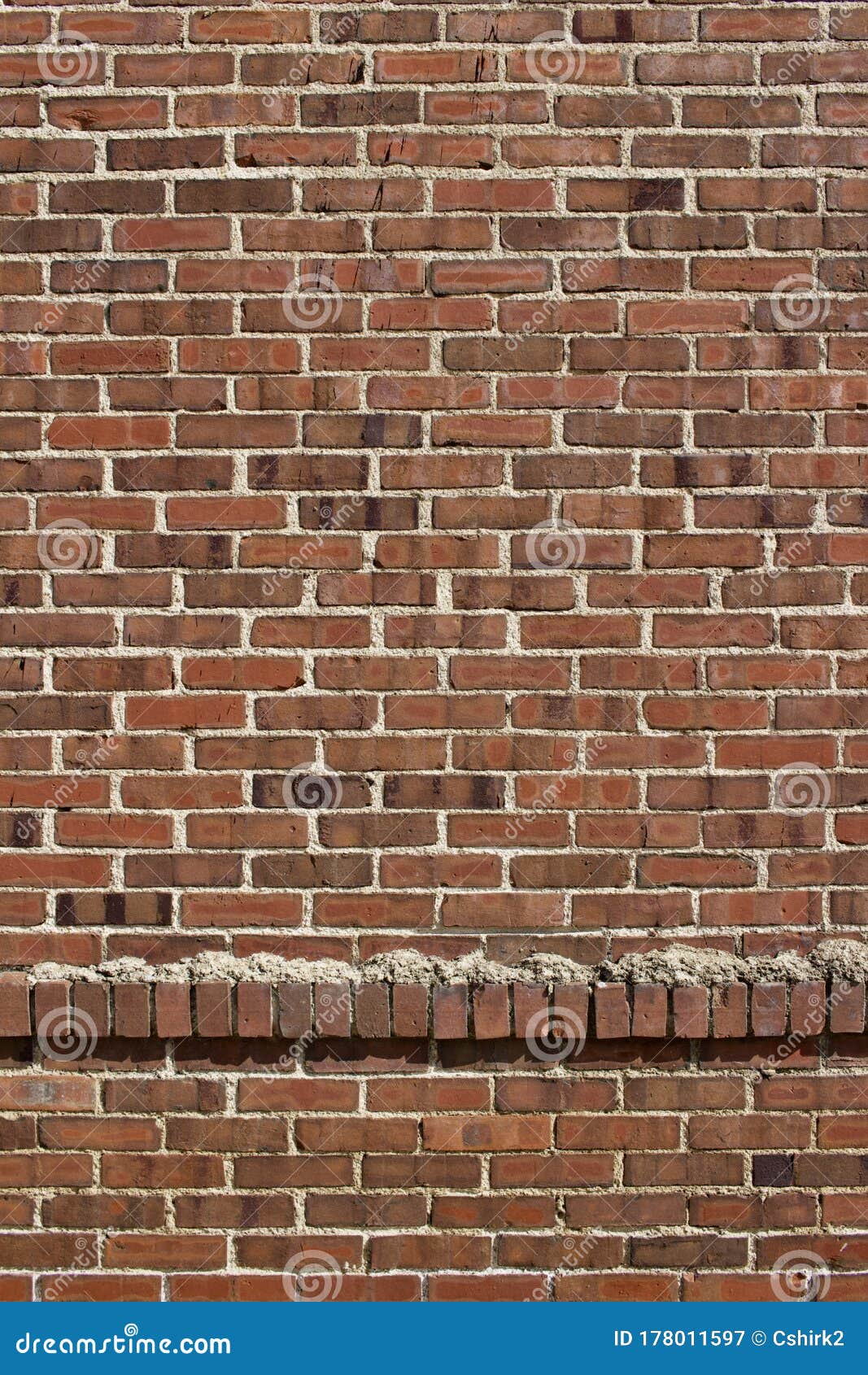 Grungy Old Exterior Red and Brown Brick Wall Texture Background with a ...