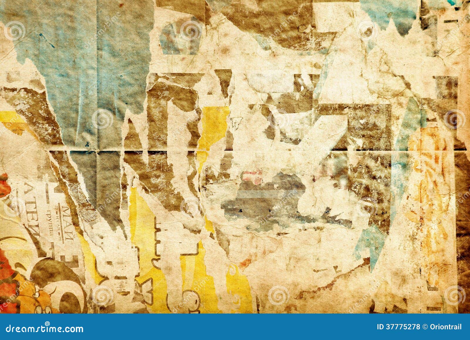 Grungy Old Paper Ad Texture Stock Illustration - Illustration of design ...