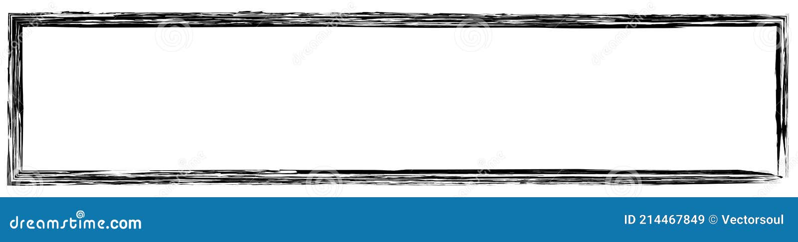 Grungy Rectangular Frame, Border, Plaque Outline Stock Vector ...