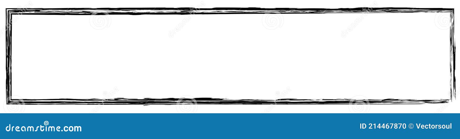 Grungy Rectangular Frame, Border, Plaque Outline Stock Vector ...
