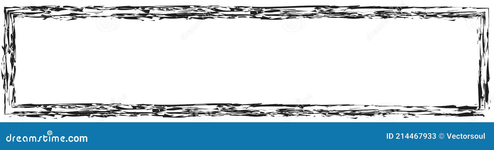 Grungy Rectangular Frame, Border, Plaque Outline Stock Vector ...